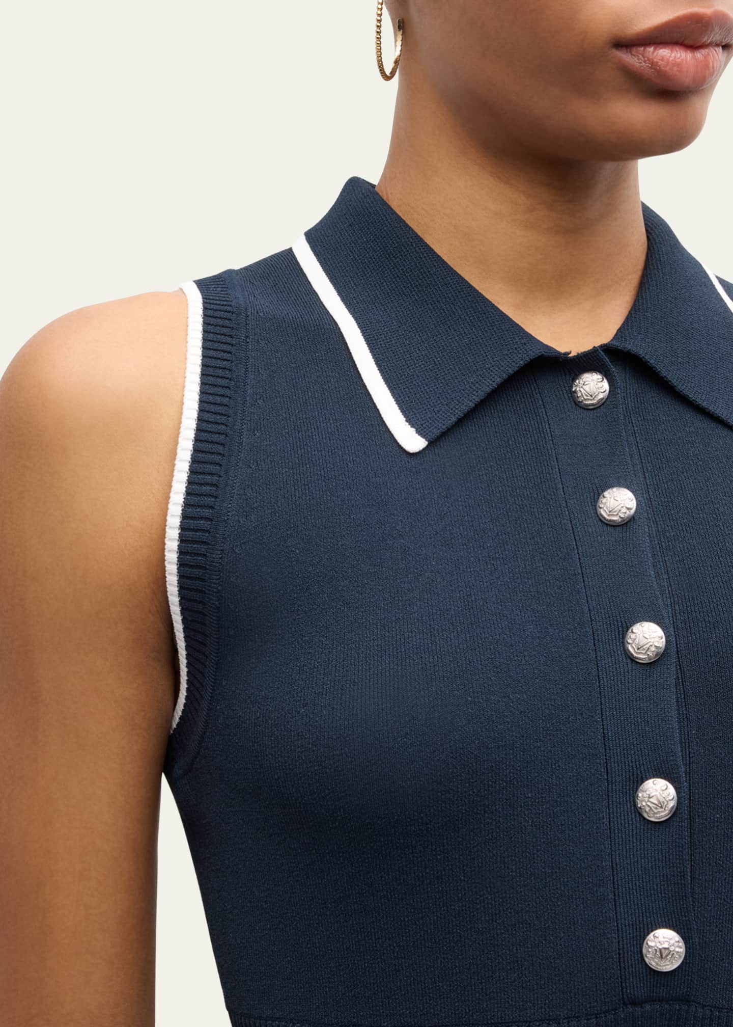 Veronica Beard Meralda Sleeveless Pleated Midi Dress - Bergdorf Goodman