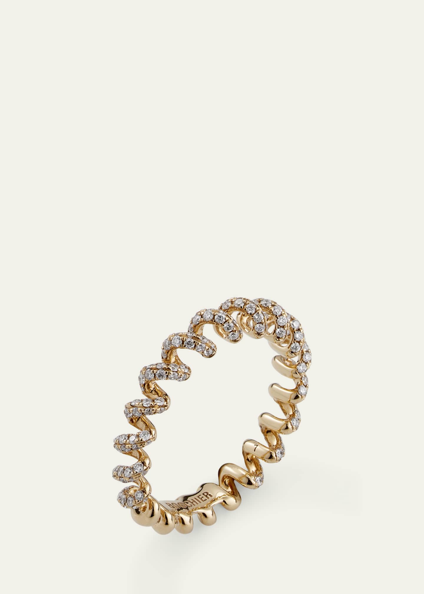 Boochier Mini 18K Gold Diamond Slinkee Ring - Bergdorf Goodman