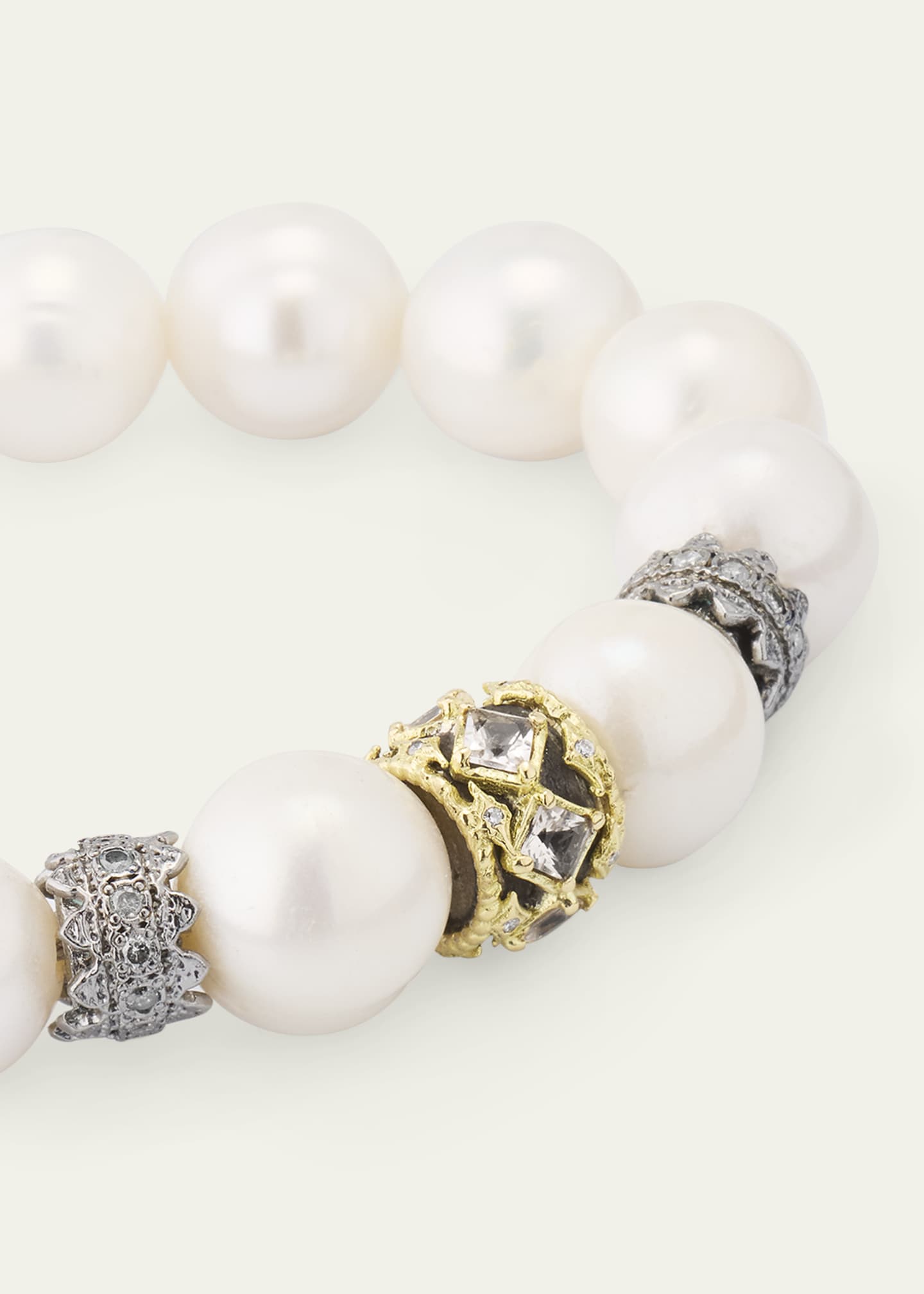 Armenta Pearl and Diamond Pull Bracelet - Bergdorf Goodman