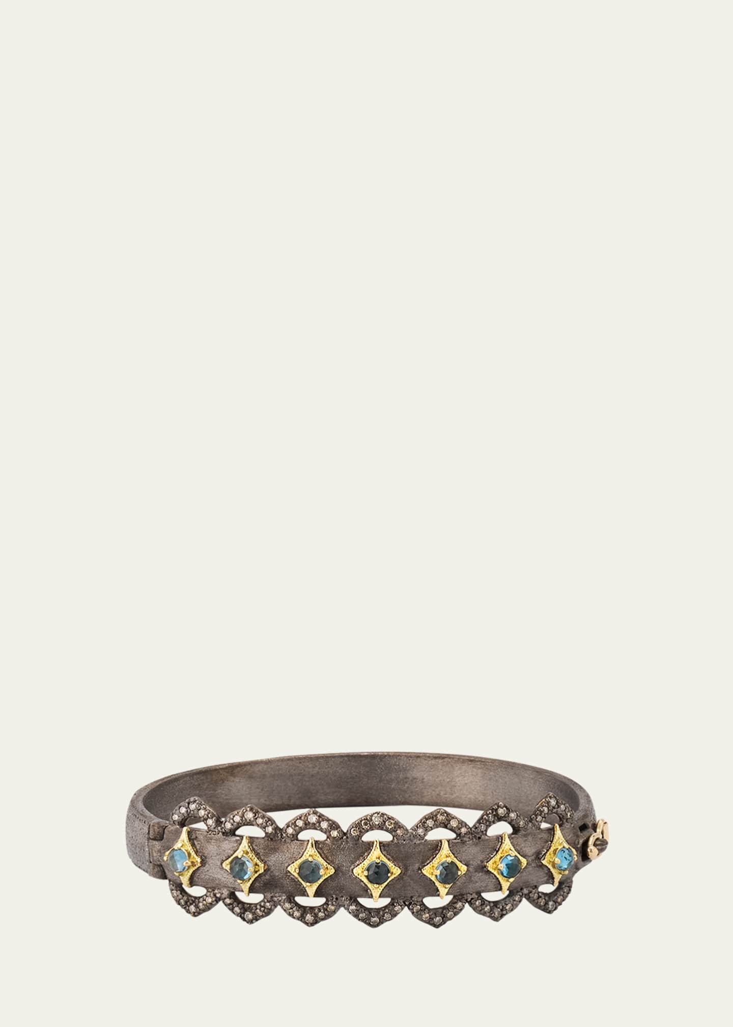 Armenta Blue Topaz Crivelli Wide Huggie Bracelet - Bergdorf Goodman