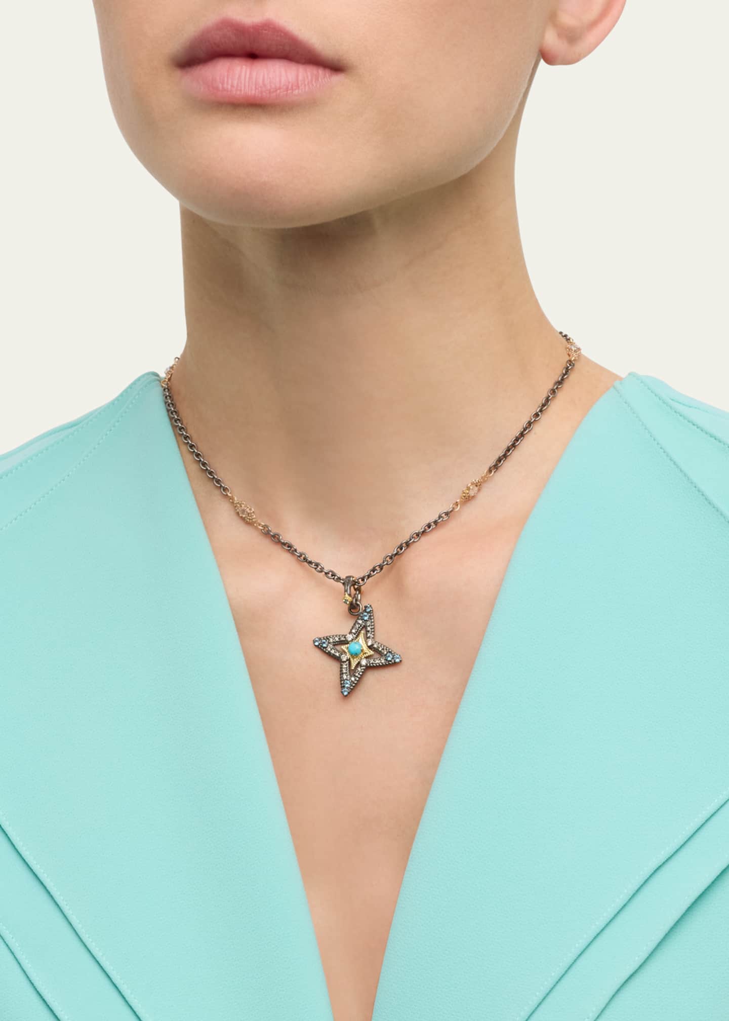 Armenta Old World Star Enhancer with Turquoise - Bergdorf Goodman