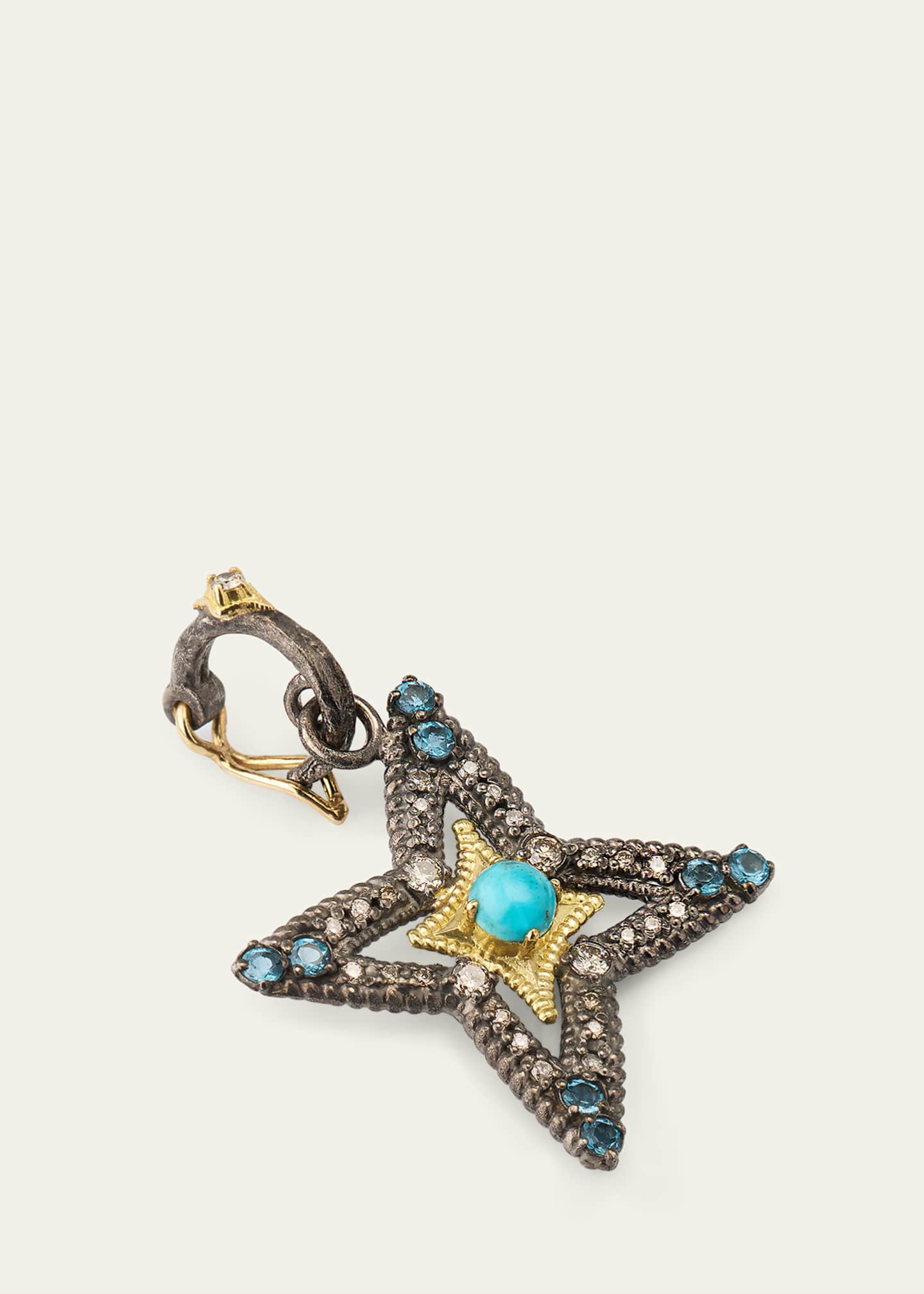 Armenta Old World Star Enhancer with Turquoise - Bergdorf Goodman