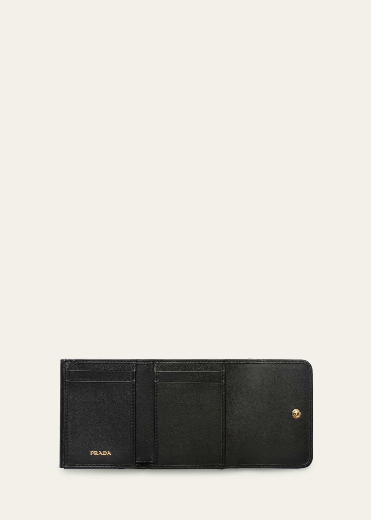 Prada Leather Compact Wallet - Bergdorf Goodman