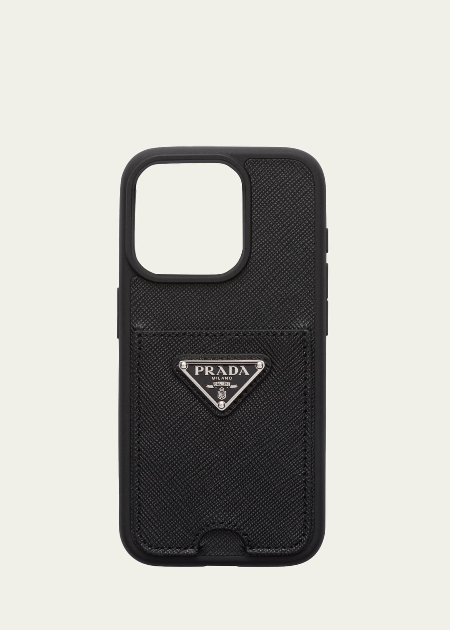 Prada Saffiano Leather iPhone Case - Bergdorf Goodman