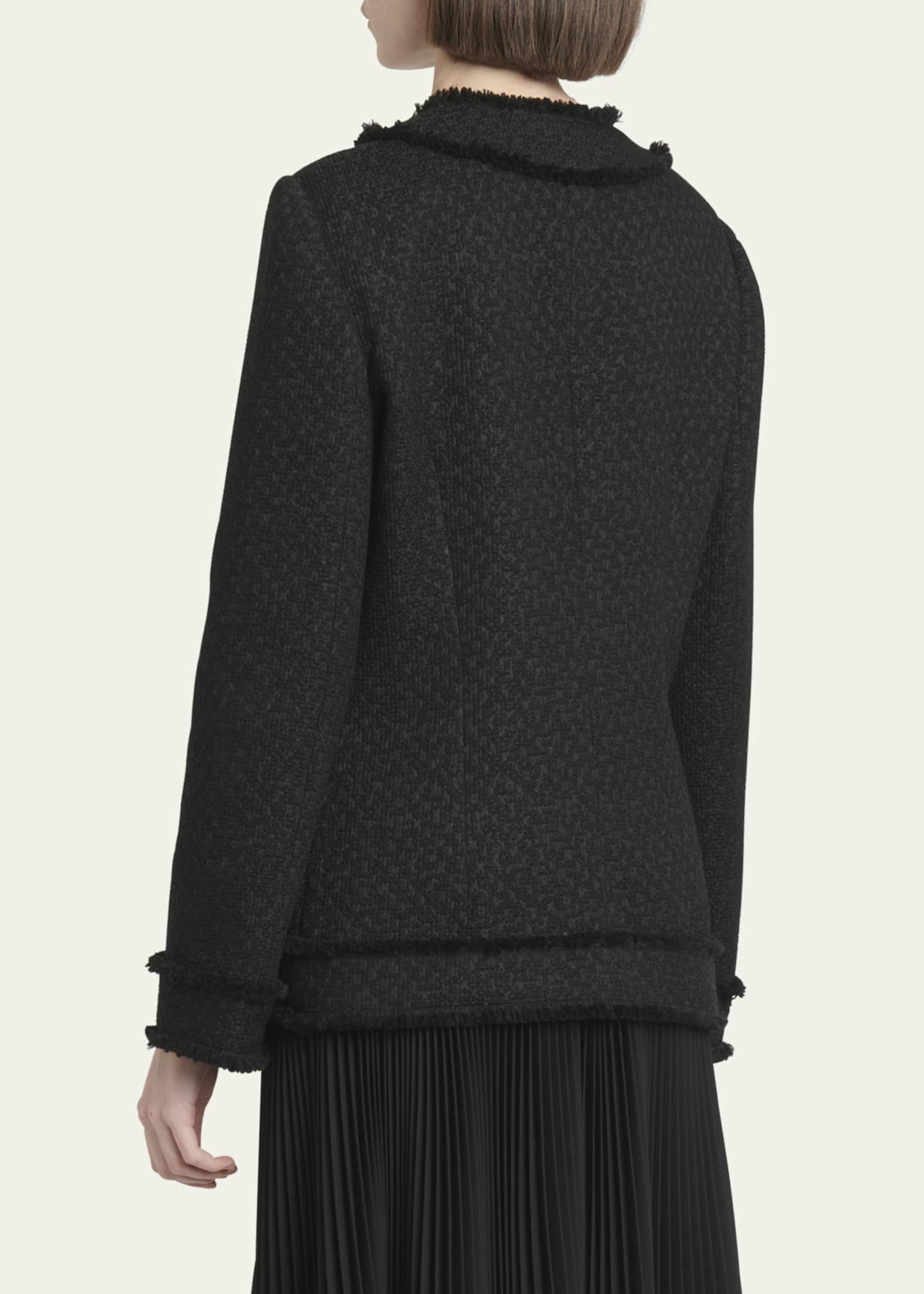 Dolce&Gabbana Rachel Tweed Fringe-Trim Jacket - Bergdorf Goodman