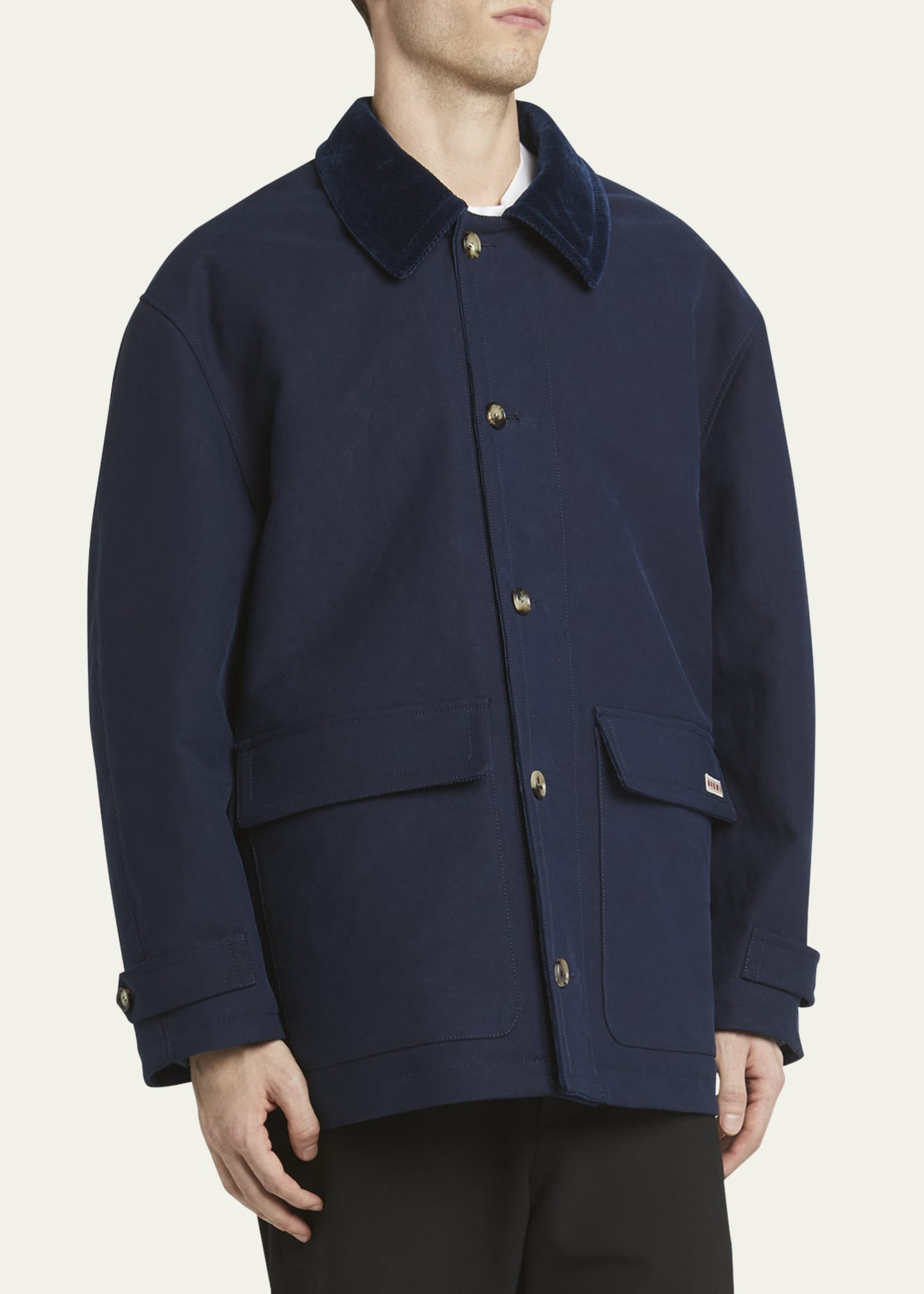 Marni Men's Cotton Moleskin Light Padded Chore Jacket - Bergdorf Goodman