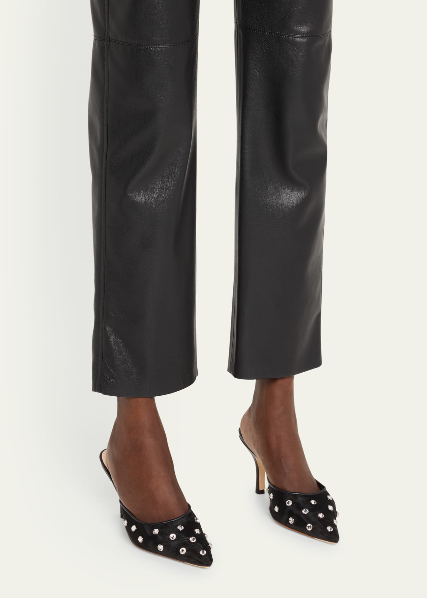 Loeffler Randall Paloma Crystal Mesh Mule Pumps - Bergdorf Goodman