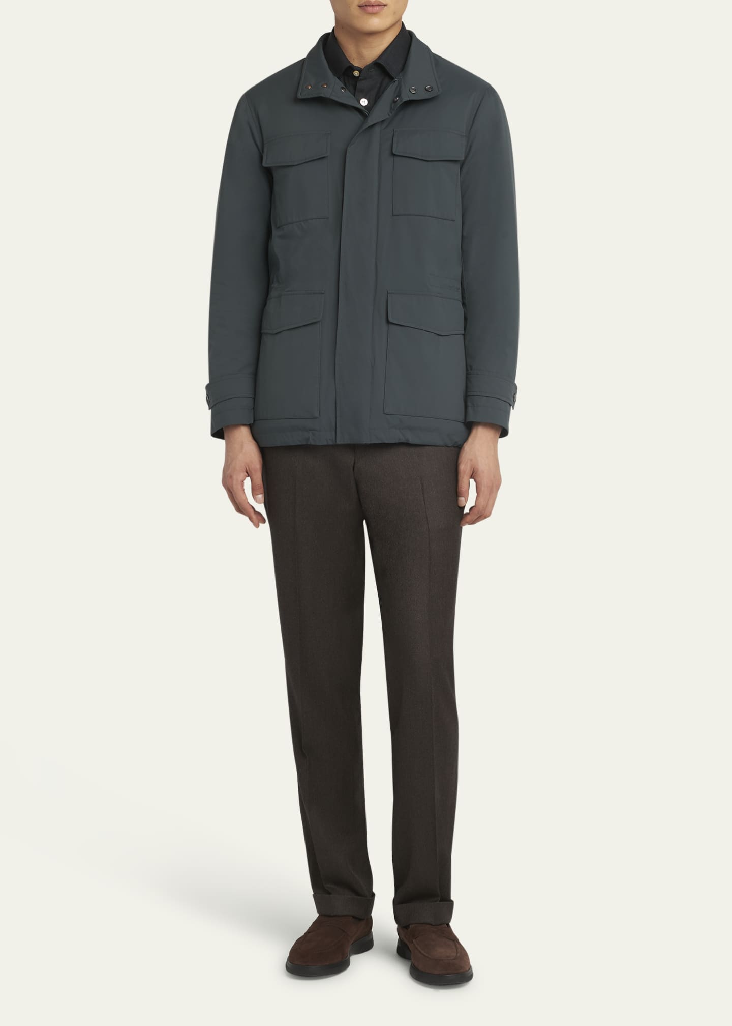 Kiton Men's Technical Field Jacket - Bergdorf Goodman