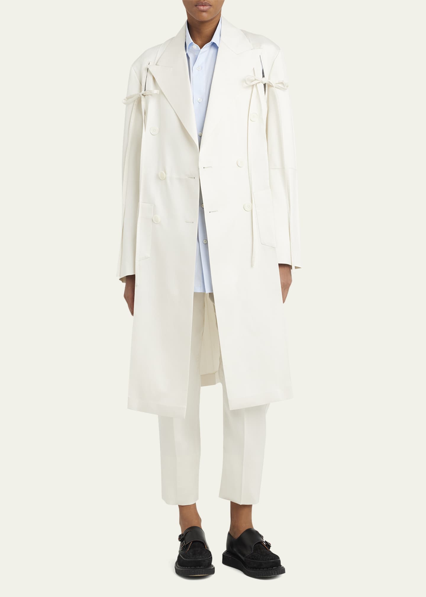 SETCHU Origami Button Cuff Silk Pants - Bergdorf Goodman