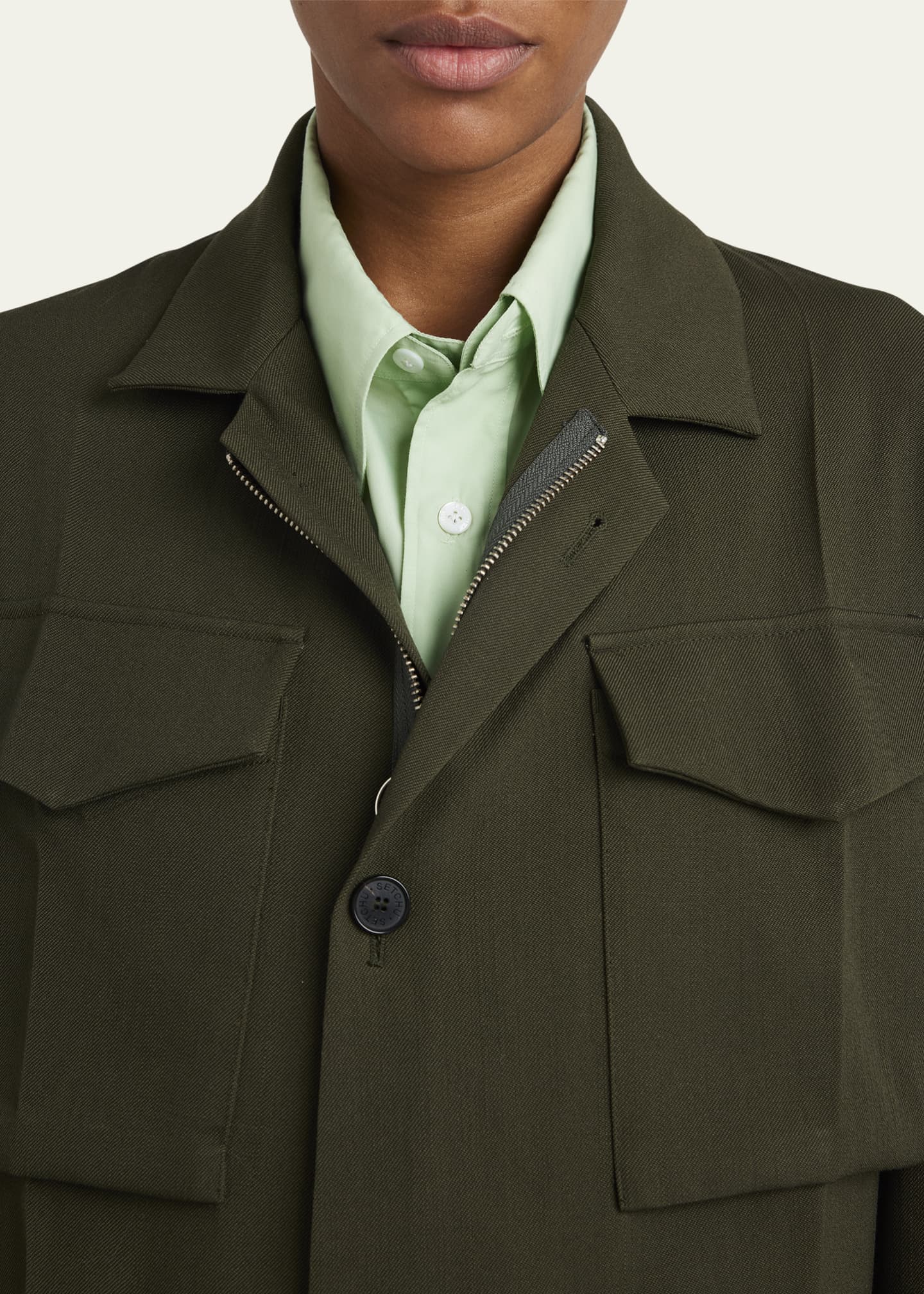 SETCHU Safari Origami Wool Jacket - Bergdorf Goodman