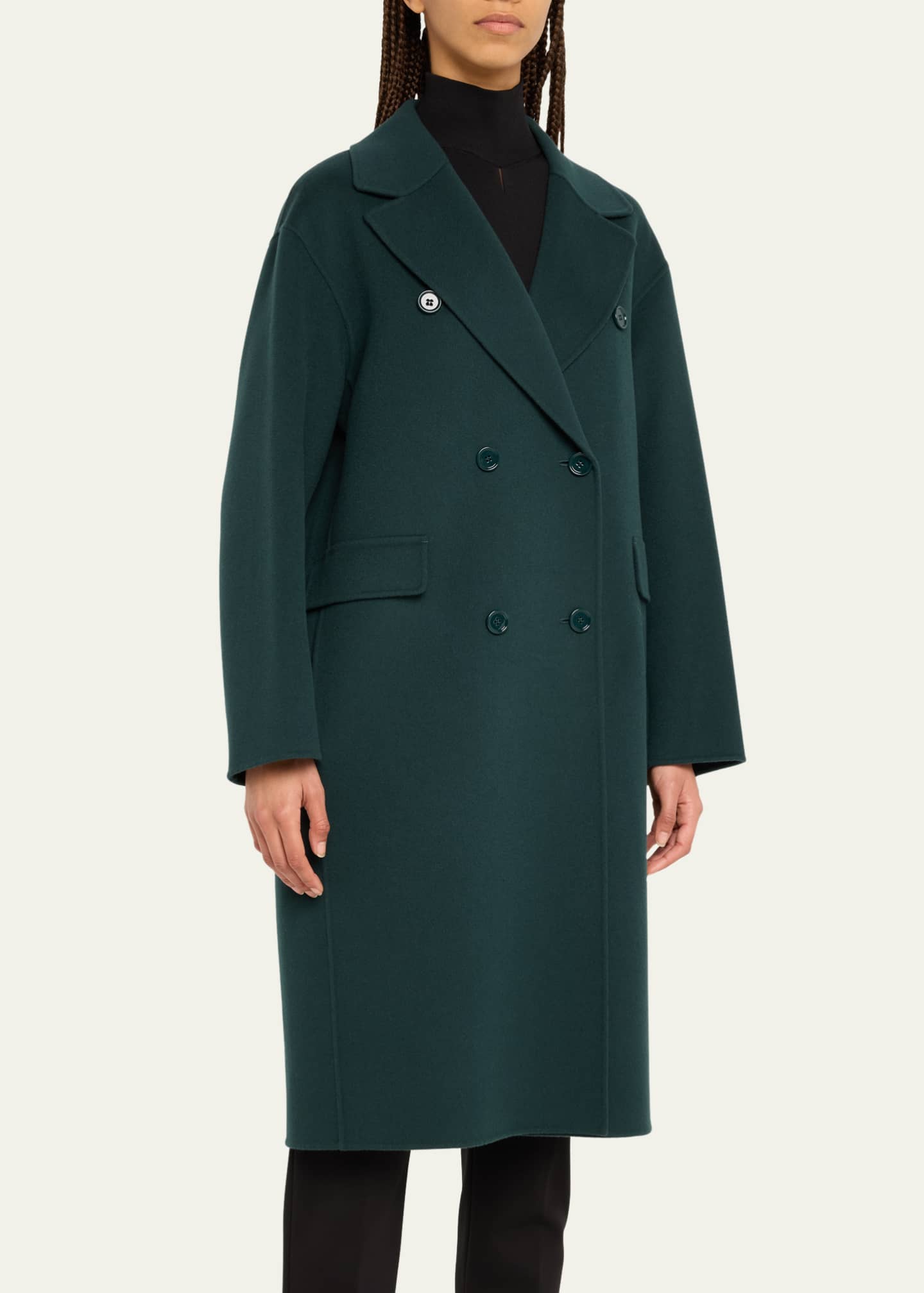 Max Mara Oliver Double-Breasted Wool Coat - Bergdorf Goodman