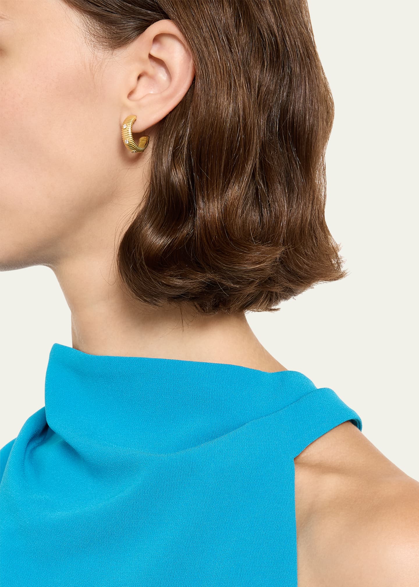 Pamela Zamore Clio Small Hoop Earrings - Bergdorf Goodman