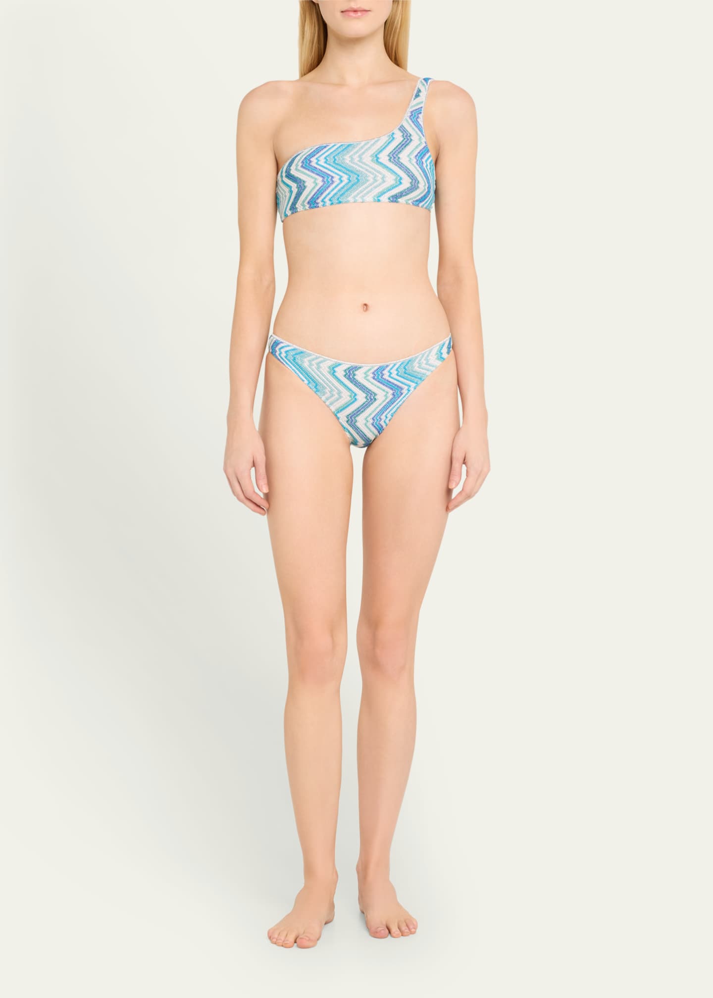 Missoni Zig Zag Knit Asymmetric Two-Piece Swimsuit - Bergdorf Goodman Missoni Zig Zag Knit Asymmetric Two-Piece Swimsuit - Bergdorf Goodman