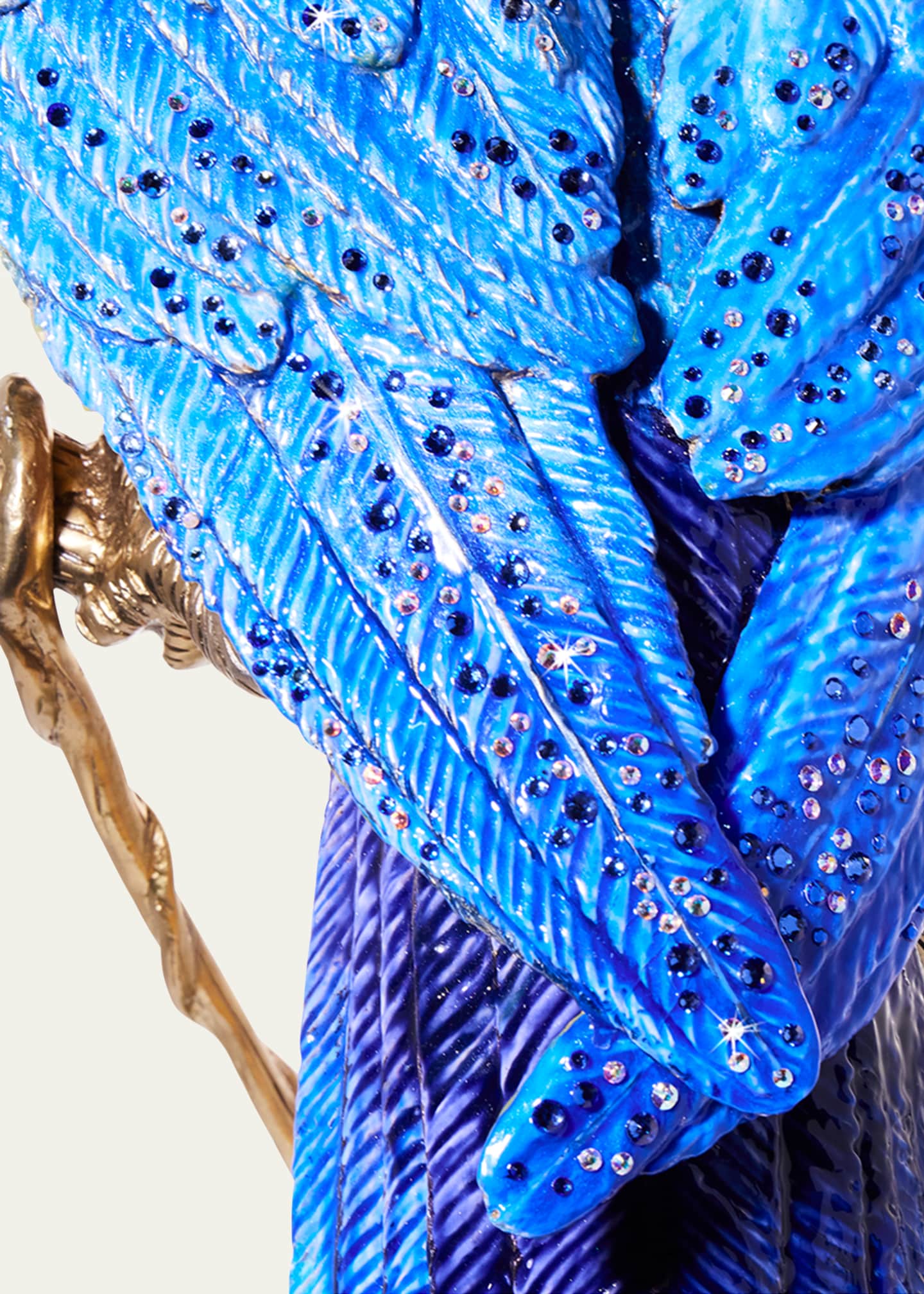 Jay Strongwater Hand-Painted Skyler Blue Macaw Figurine - Bergdorf Goodman