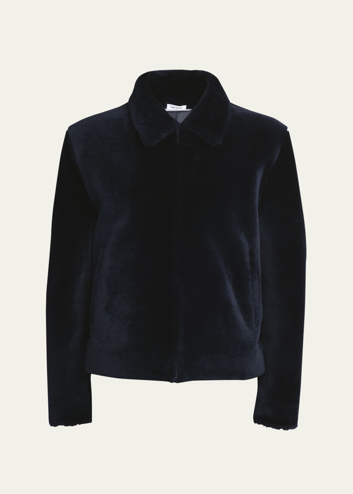 Thom Browne Men's Shaved Shearling Blouson Jacket - Bergdorf Goodman