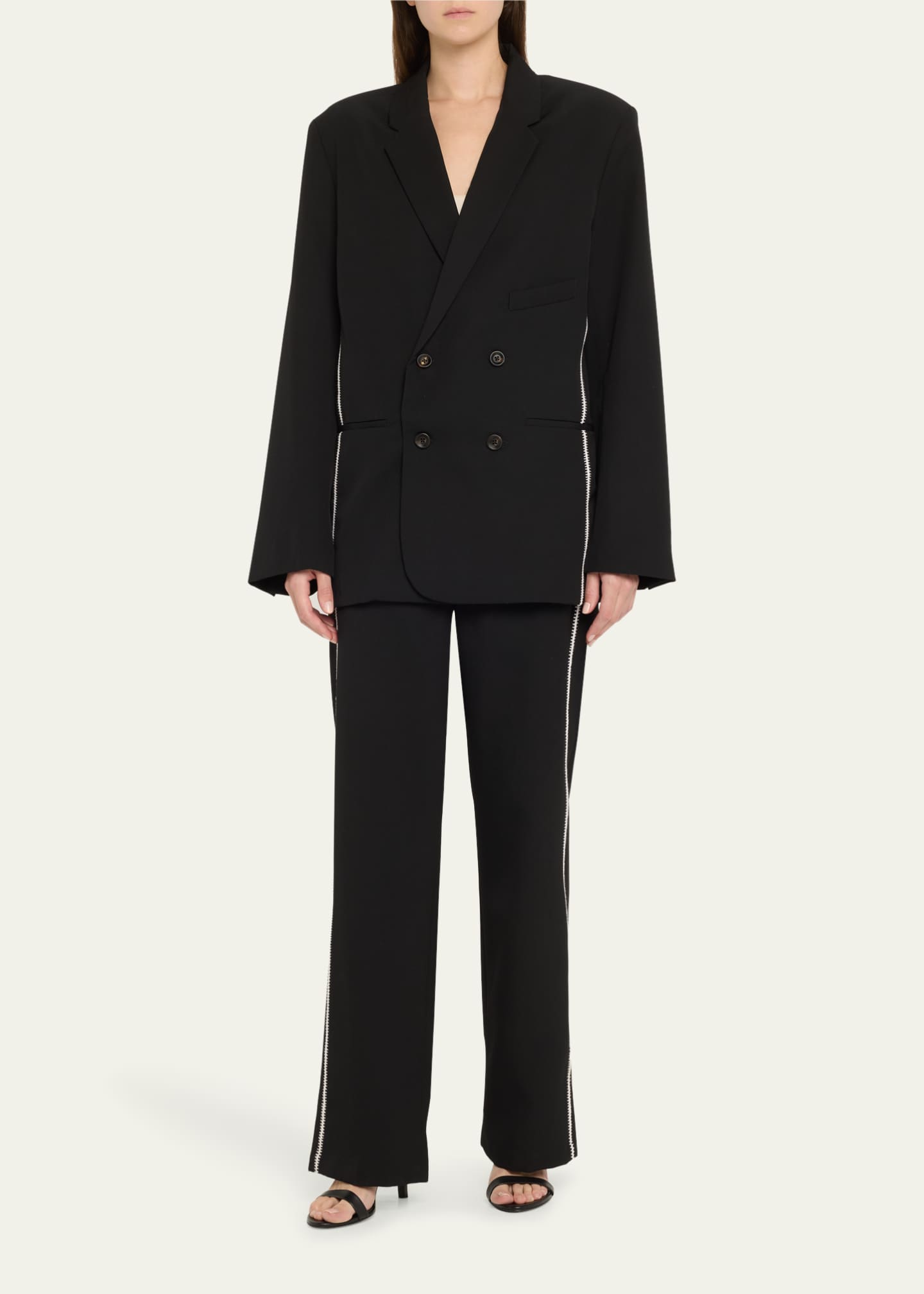Diotima Hodges Oversized Double-Breast Wool Blazer - Bergdorf Goodman