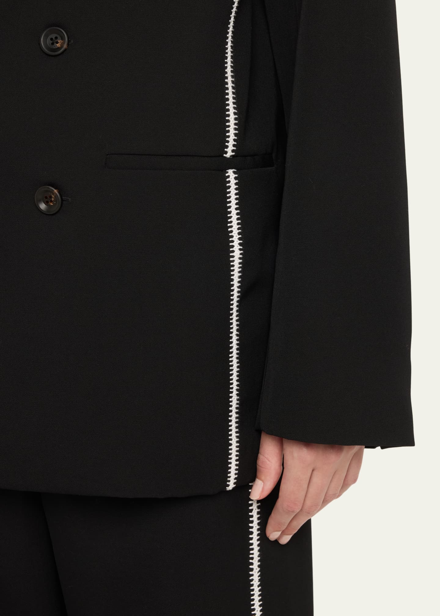 Diotima Hodges Oversized Double-Breast Wool Blazer - Bergdorf Goodman