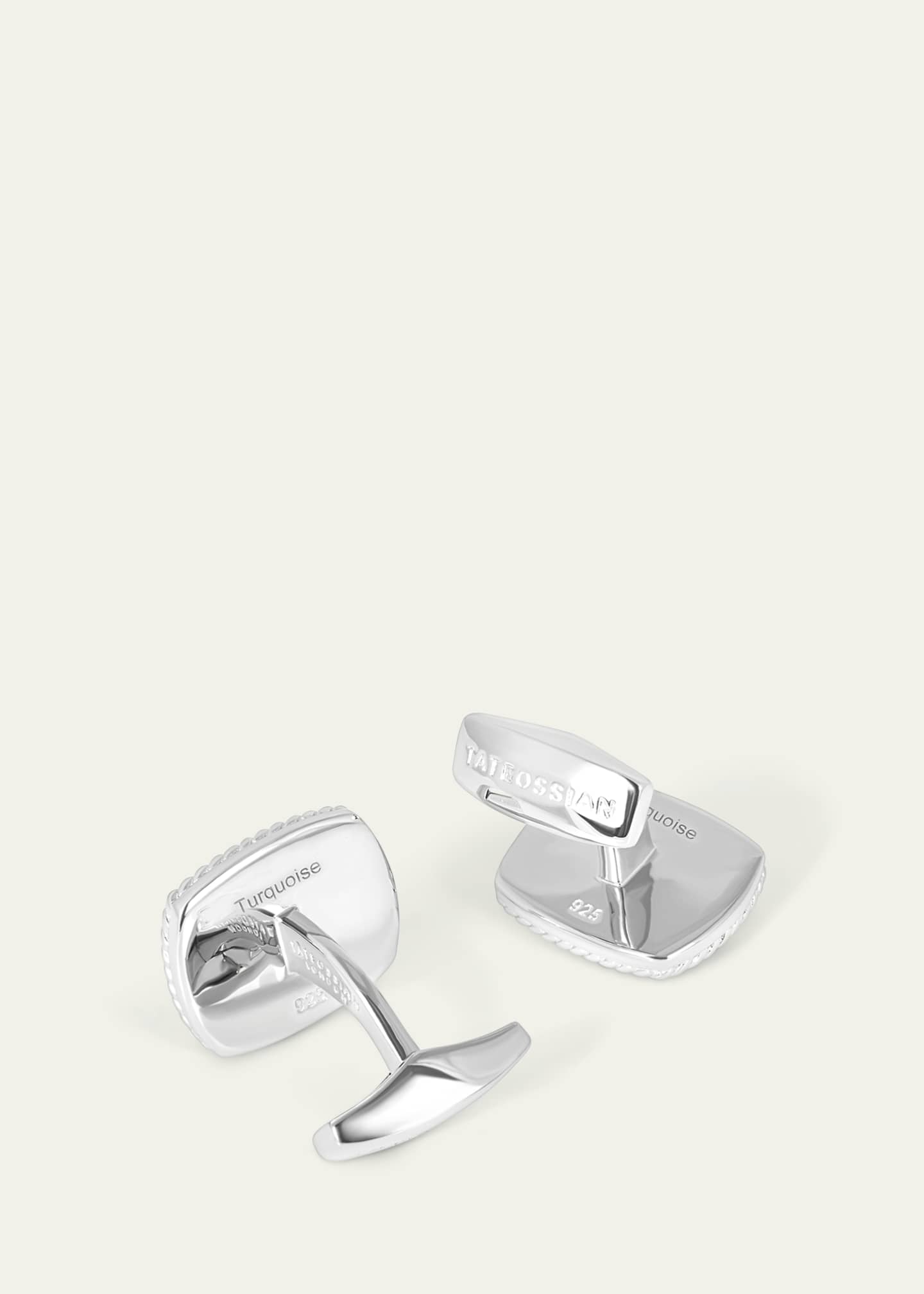 Tateossian Men's Silver Amaroo Turquoise Cabochon Cufflinks - Bergdorf ...
