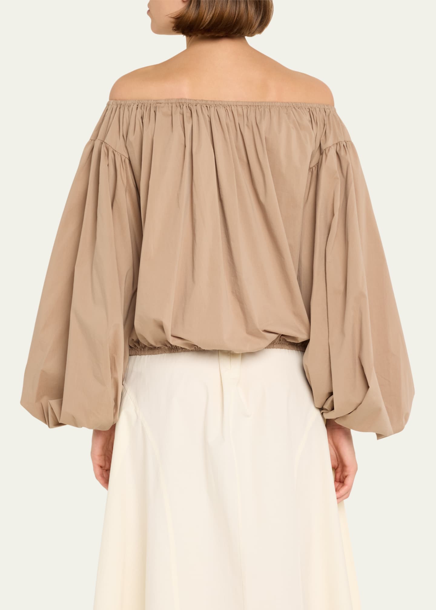 Caroline Constas Andros Voluminous Off-Shoulder Blouse - Bergdorf Goodman