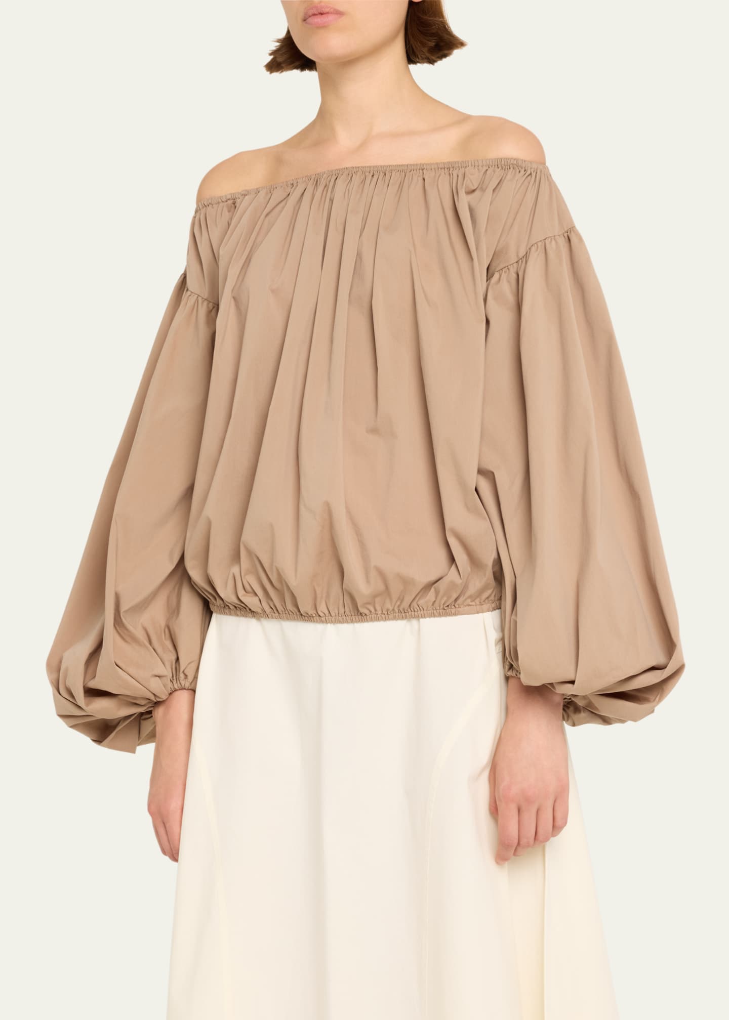 Caroline Constas Andros Voluminous Off-Shoulder Blouse - Bergdorf Goodman