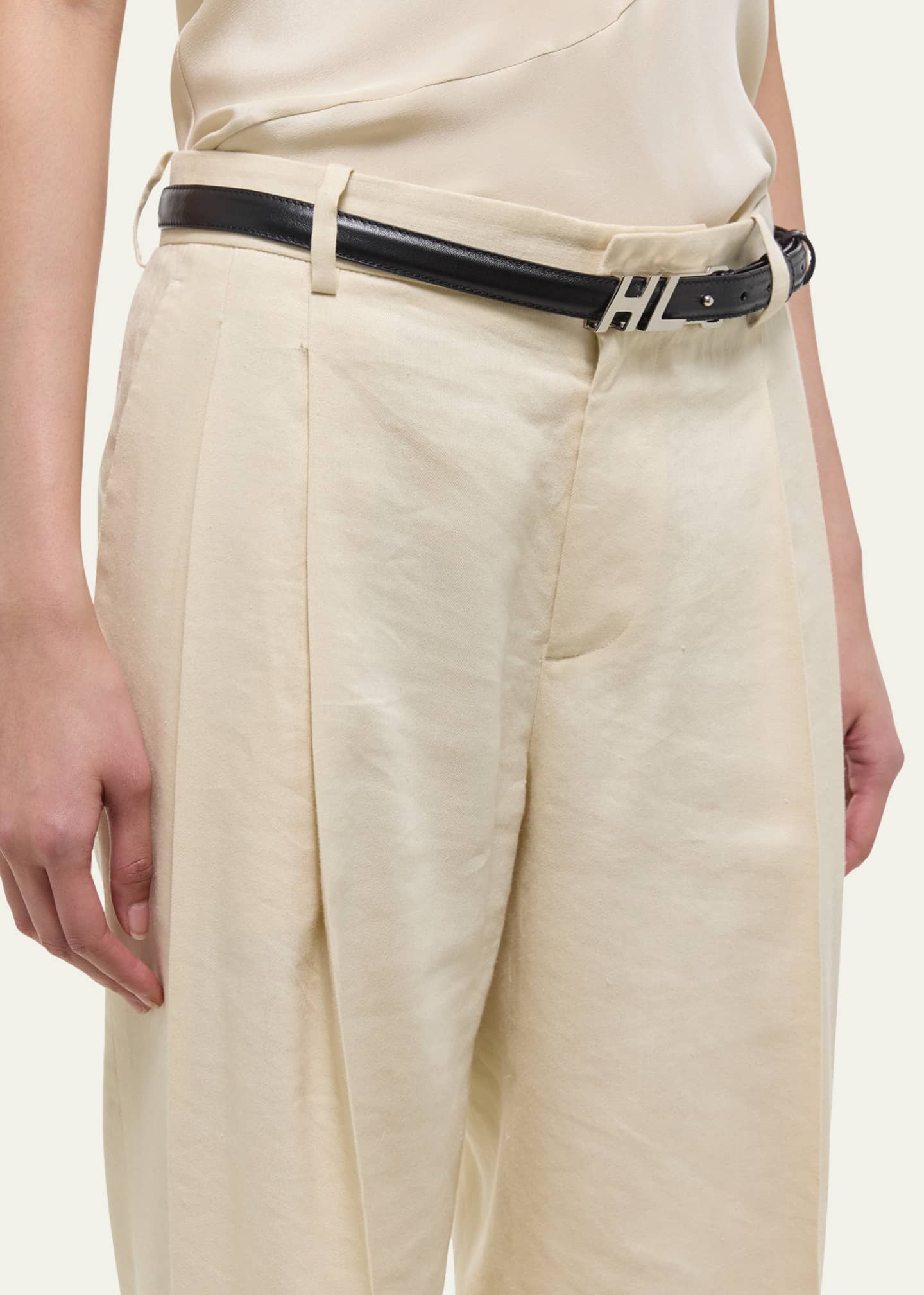 Helmut Lang Double Pleated Pants - Bergdorf Goodman
