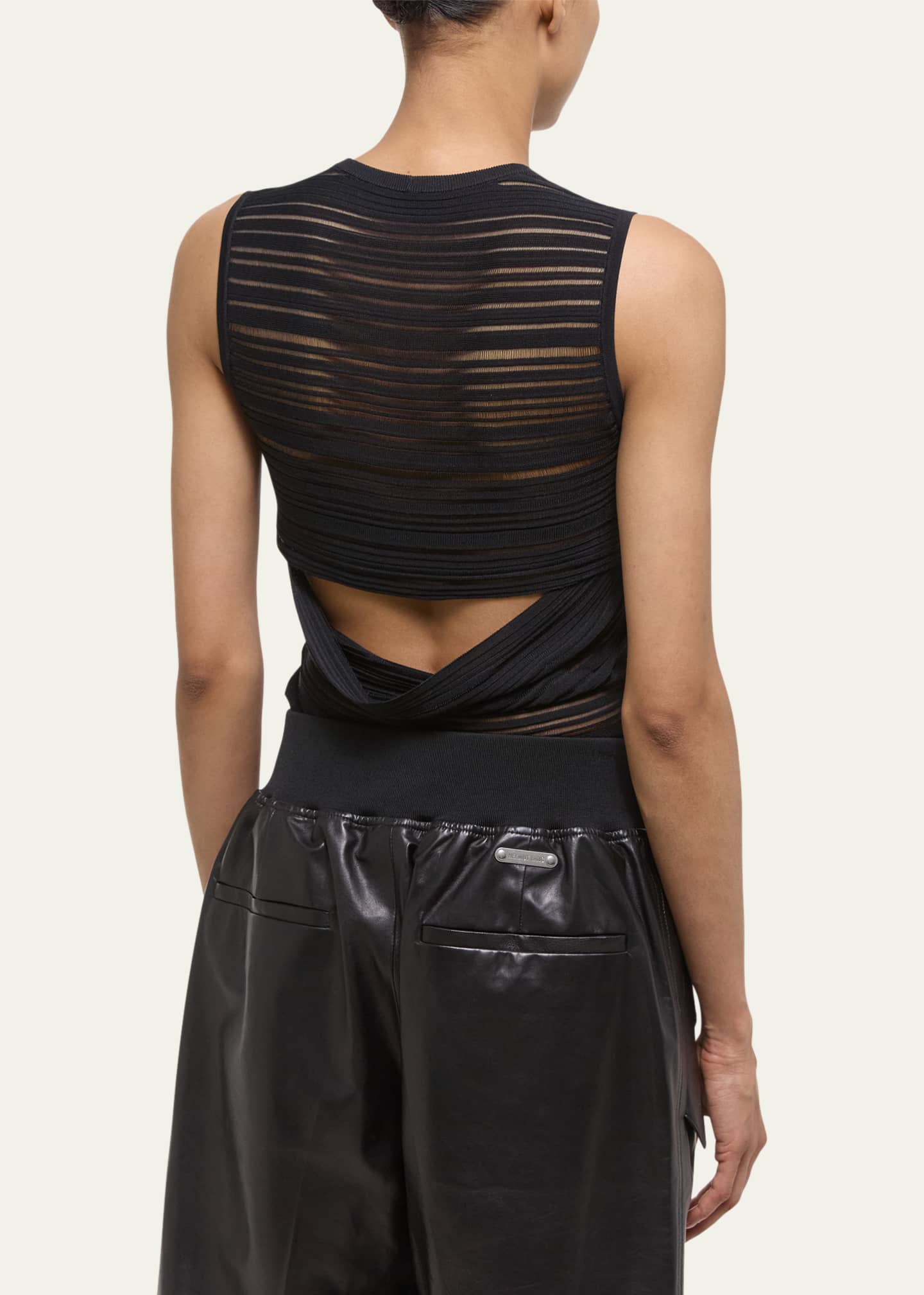 Helmut Lang Sleeveless Open-Back Top - Bergdorf Goodman