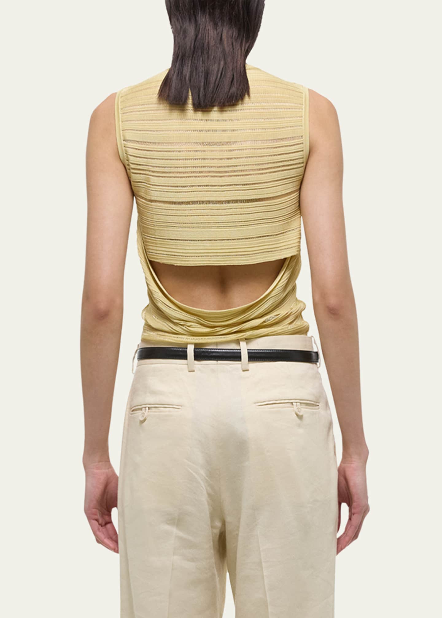 Helmut Lang Sleeveless Open-Back Top - Bergdorf Goodman
