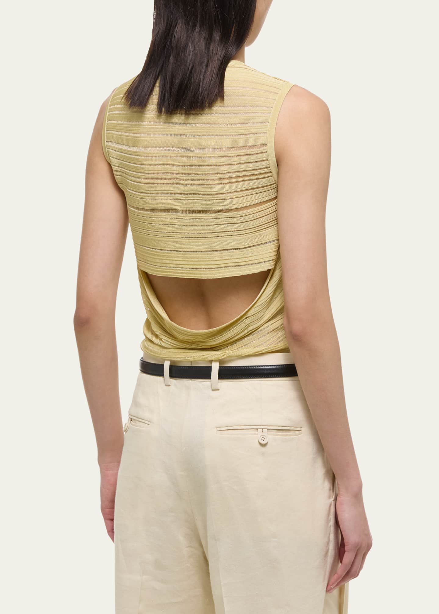 Helmut Lang Sleeveless Open-Back Top - Bergdorf Goodman