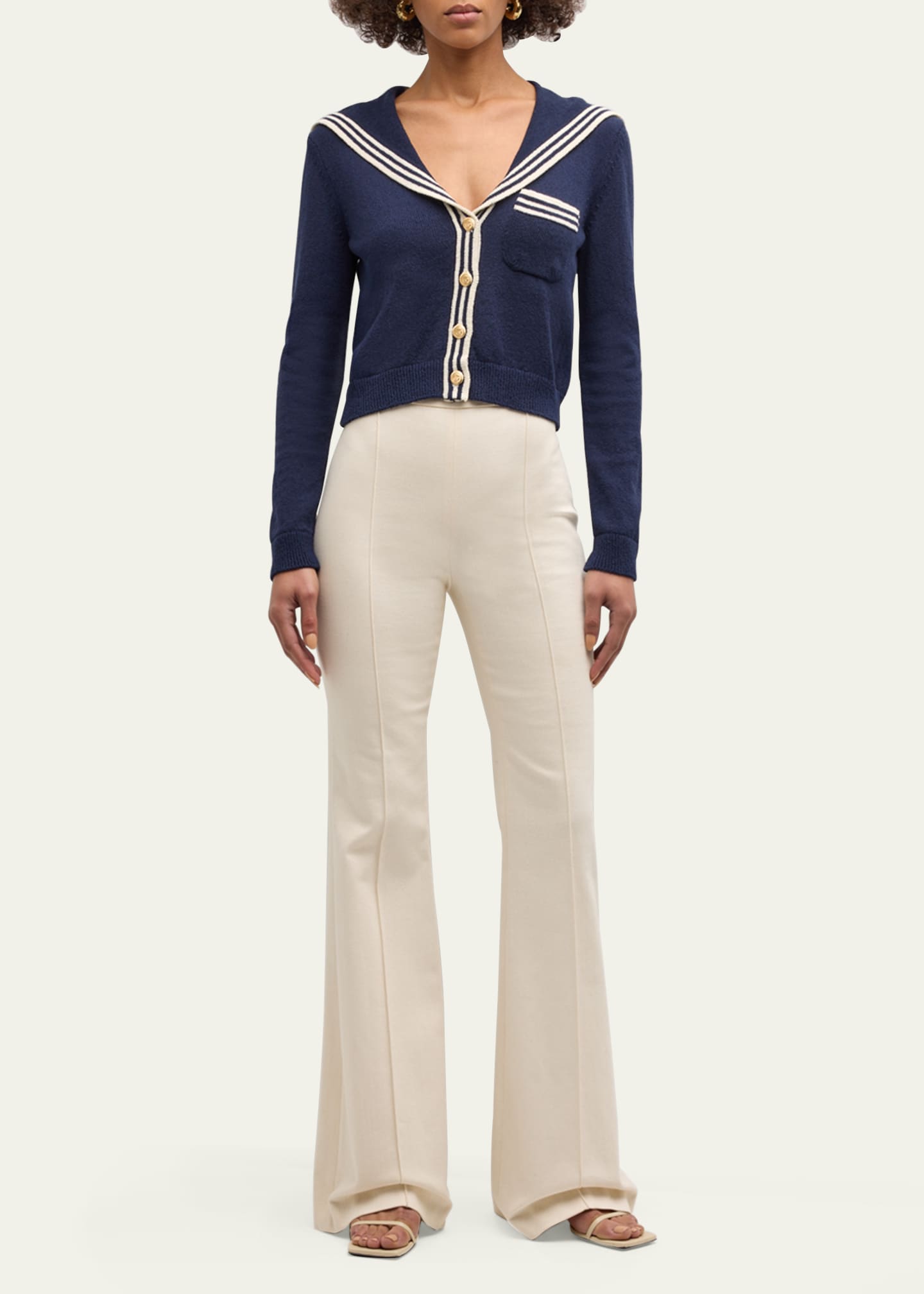 FRAME Knit Sailor Cardigan - Bergdorf Goodman