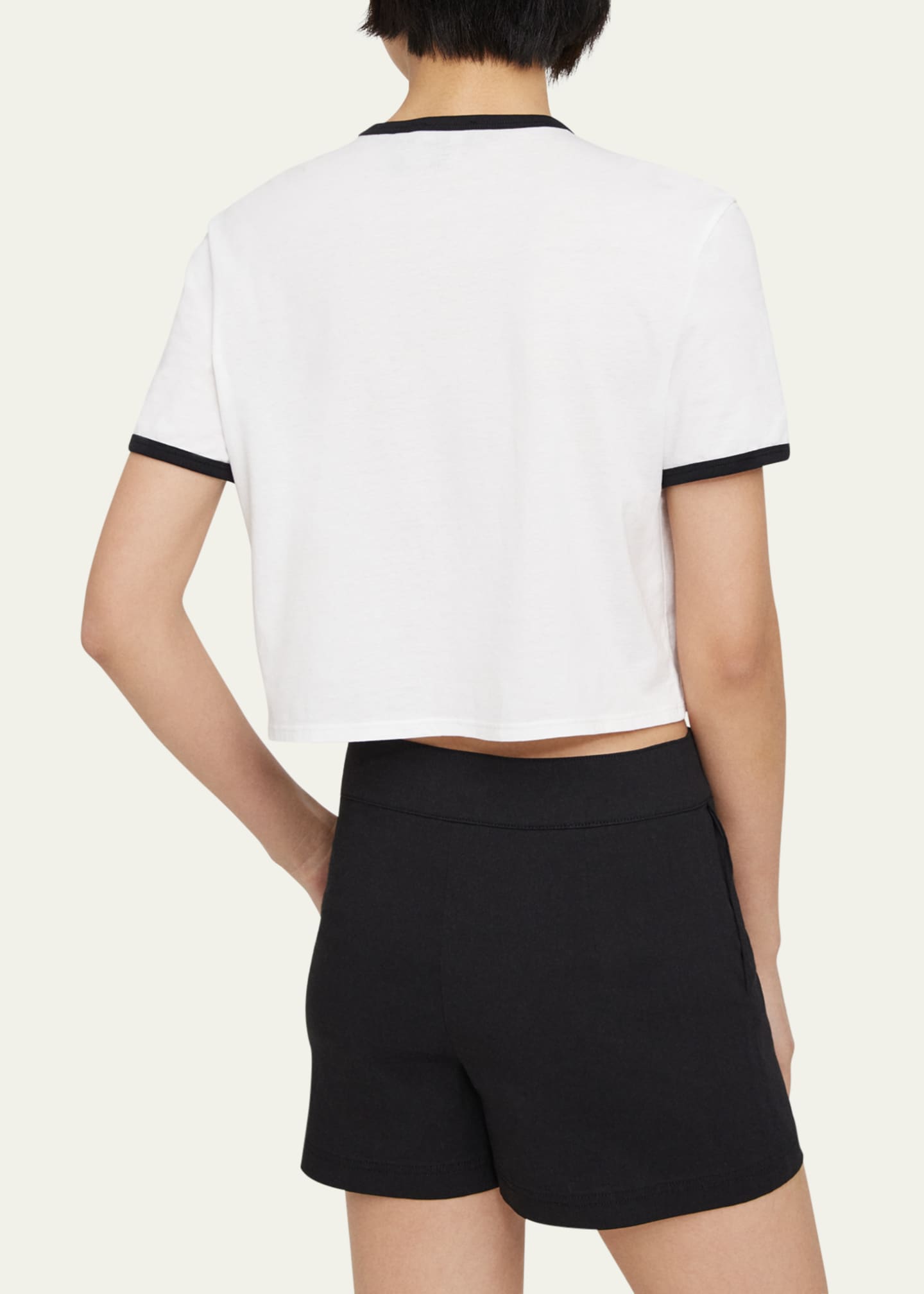 Theory Short-Sleeve Organic Cotton Ringer T-Shirt - Bergdorf Goodman