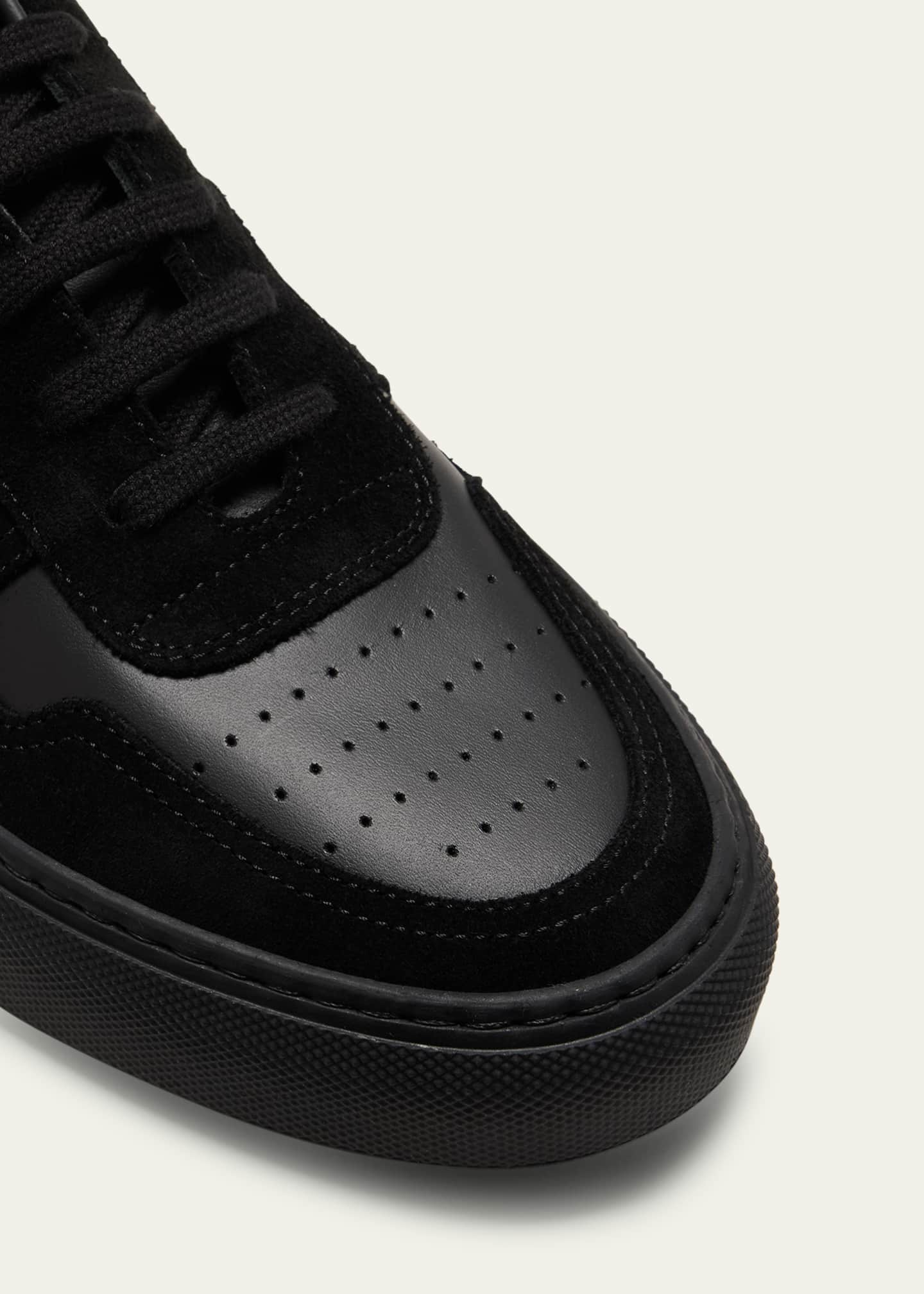 Common Projects Men's Bball Duo Leather and Suede Low-Top Sneakers ...