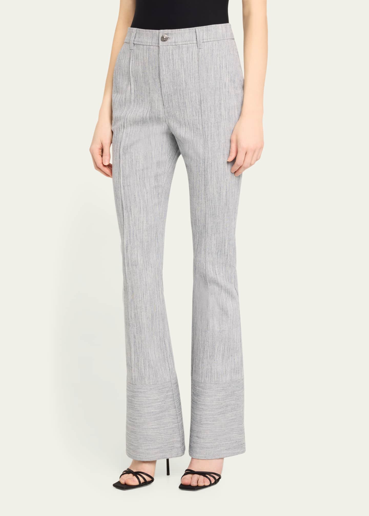 Cinq a Sept Evelyn Two-Tone Flare Pants - Bergdorf Goodman