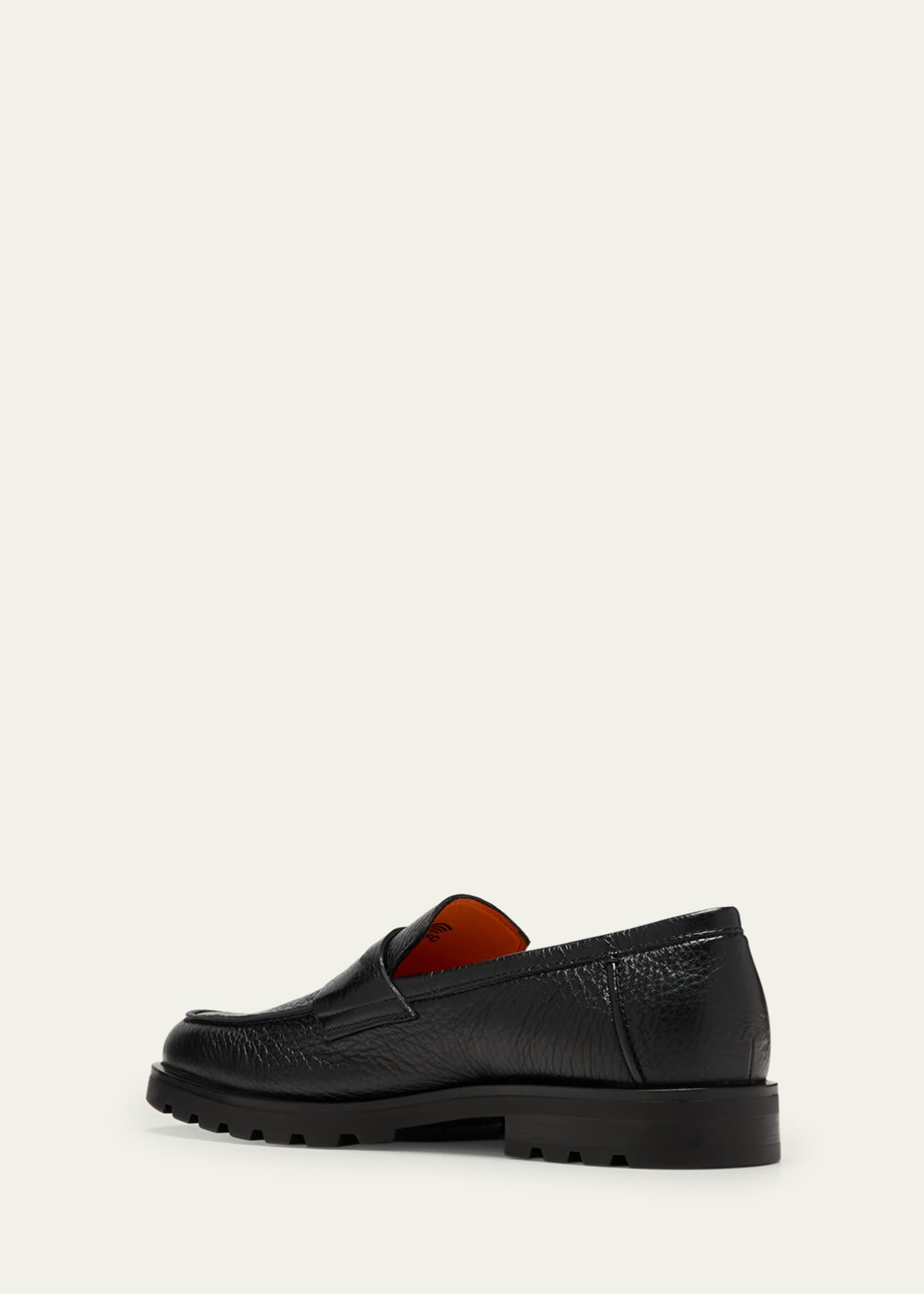 Santoni Men's Rock Deerskin Lug-Sole Penny Loafers - Bergdorf Goodman