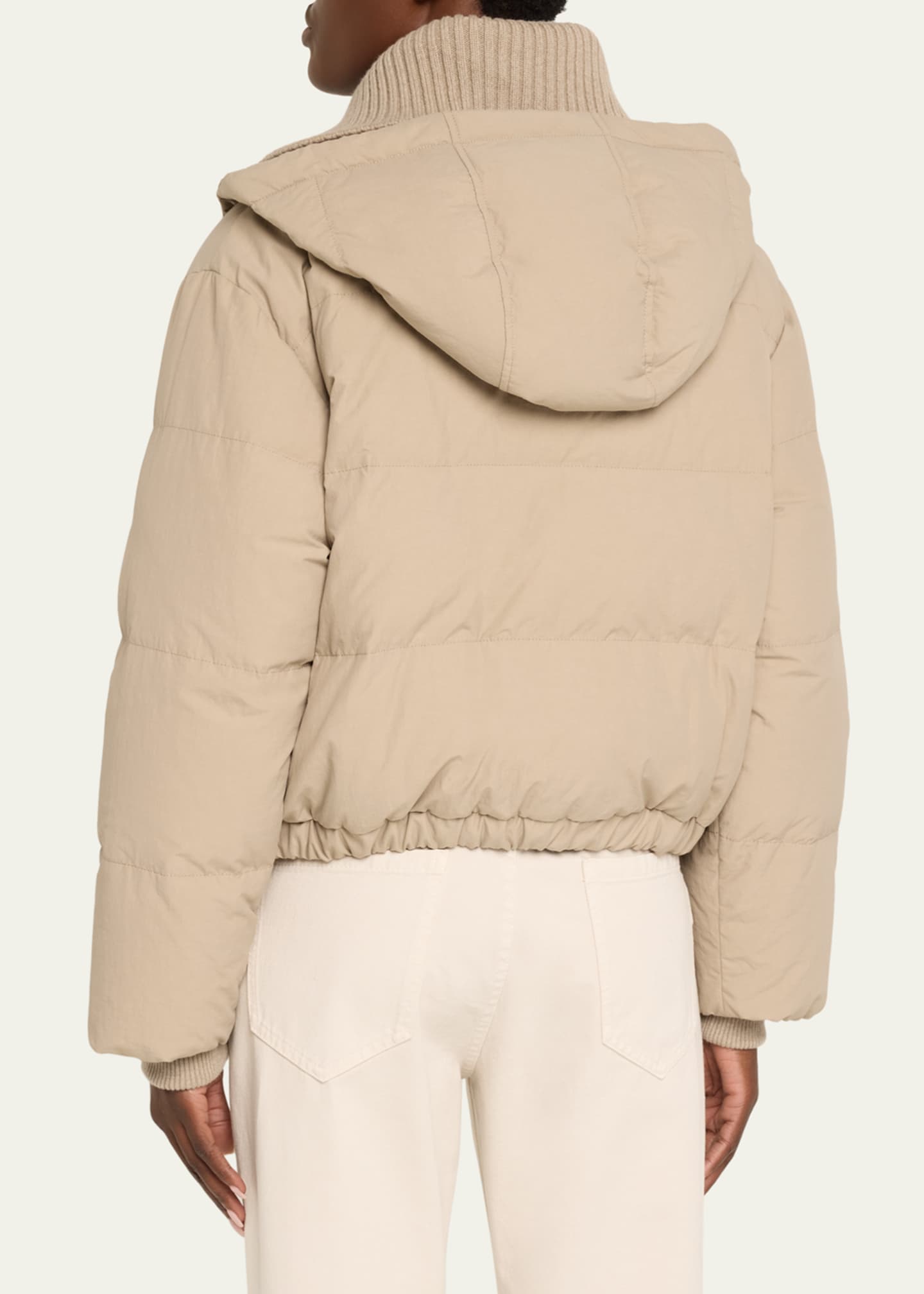 Brunello Cucinelli Cropped Down Feather Padded Drawstring Jacket - Bergdorf Goodman