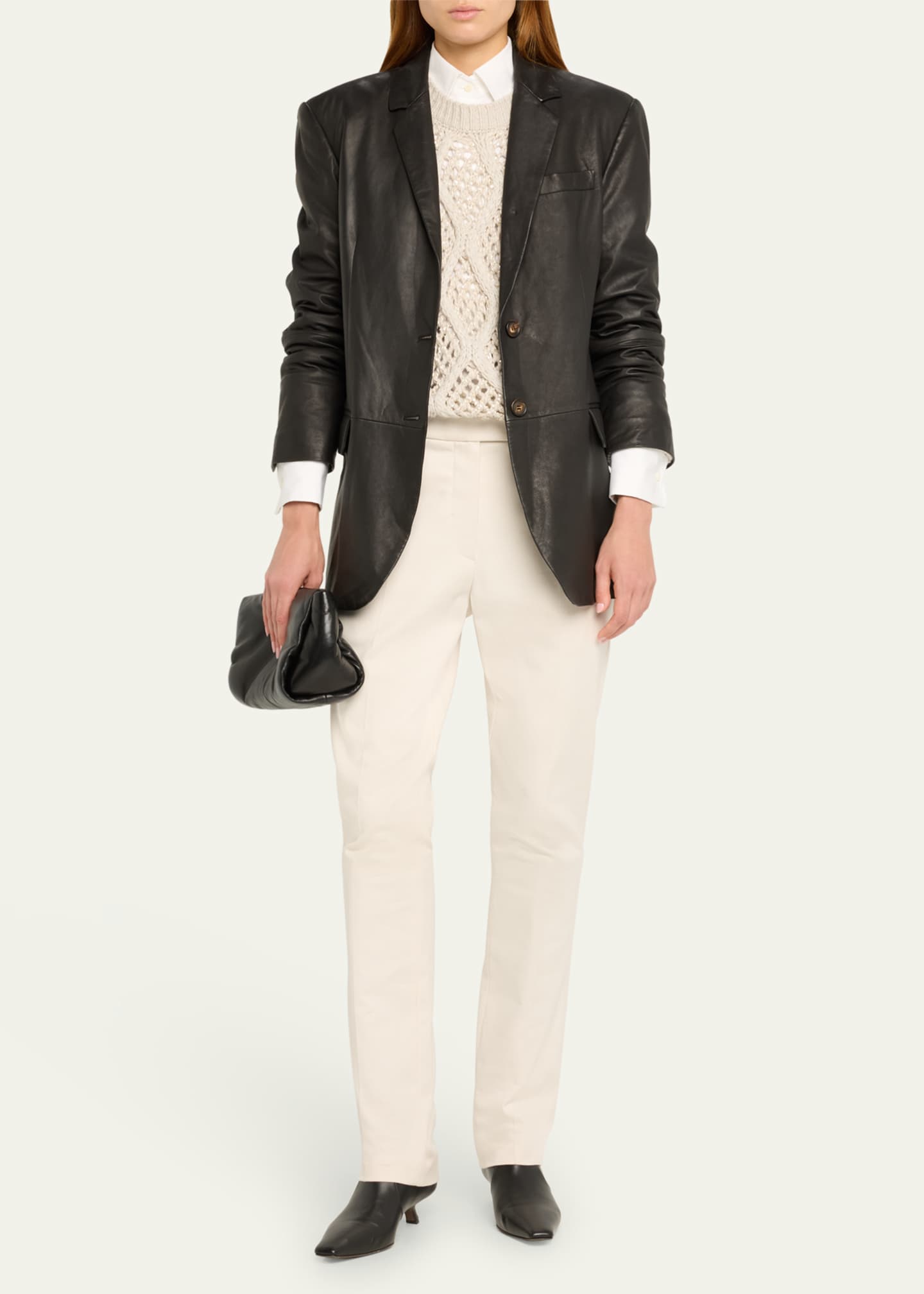 Brunello Cucinelli Opera Cashmere Cable-Knit Net Sweater - Bergdorf Goodman