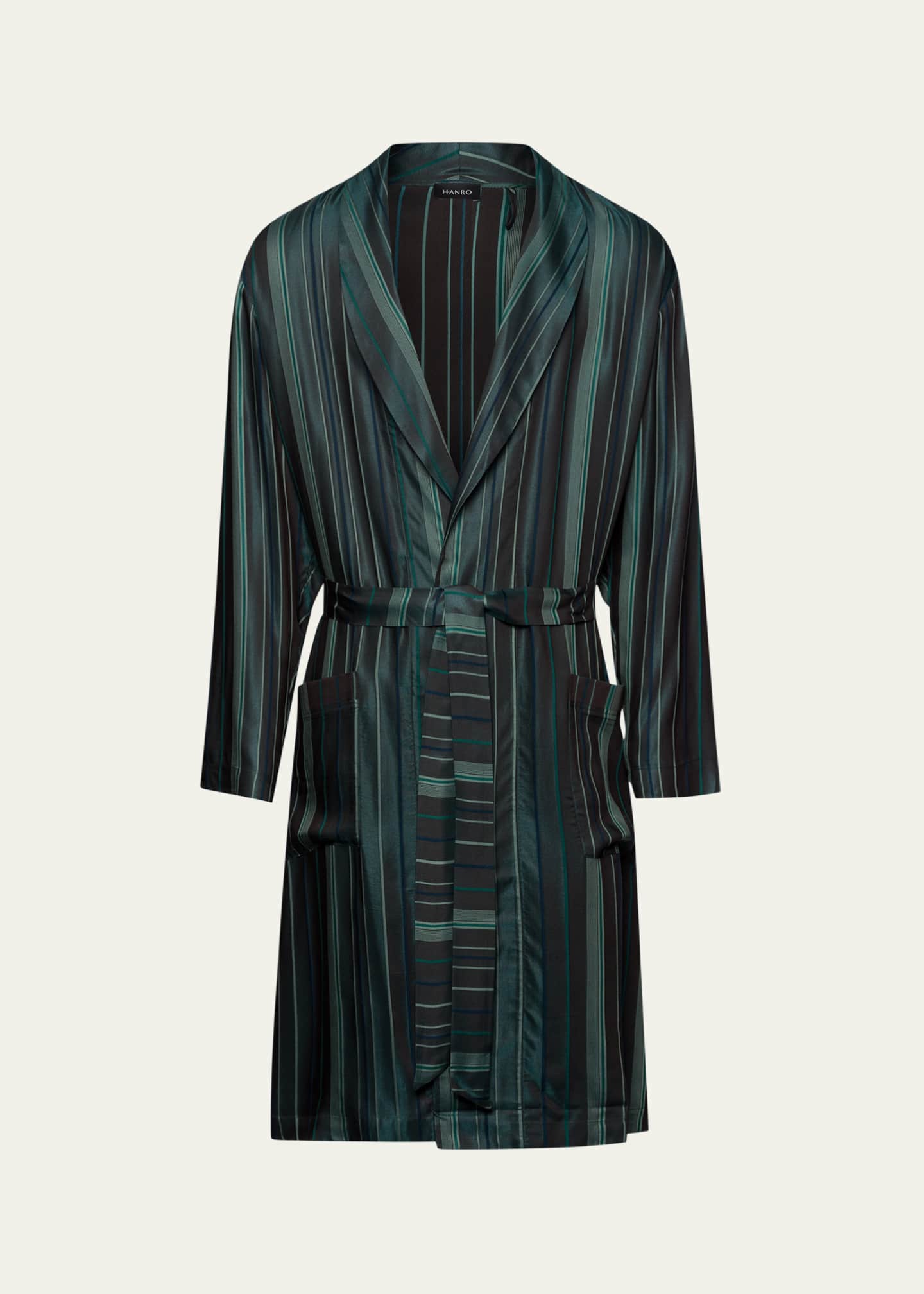 Hanro Men's Selection 140th Anniversary Silk Robe - Bergdorf Goodman