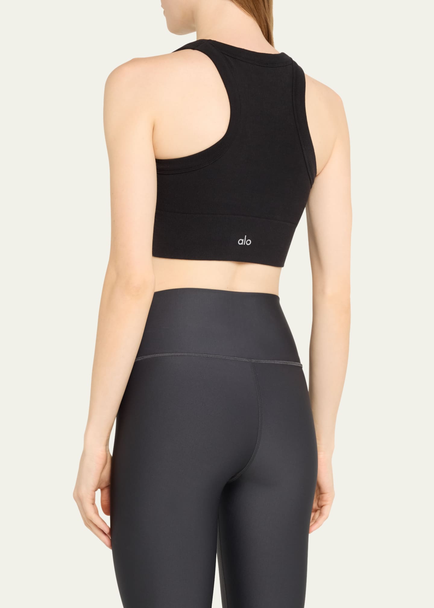 Alo Yoga Seamless Delight High-Neck Sports Bra - Bergdorf Goodman