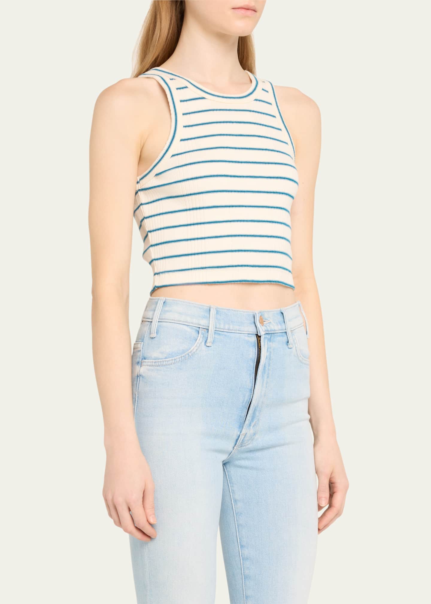 MOTHER The Chin Ups Chop Tank Top - Bergdorf Goodman