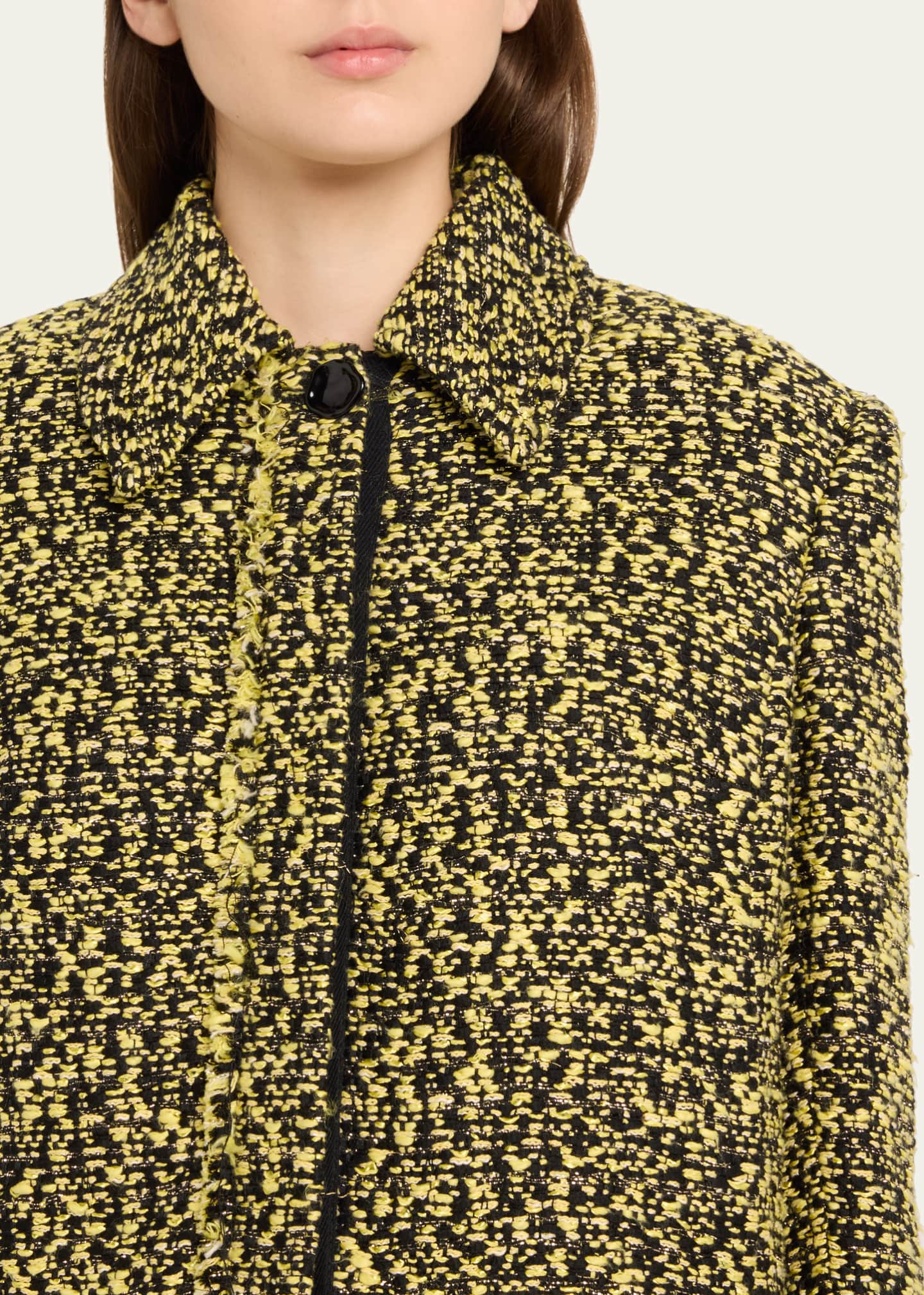 Jason Wu Collection Tweed Button Front Jacket - Bergdorf Goodman