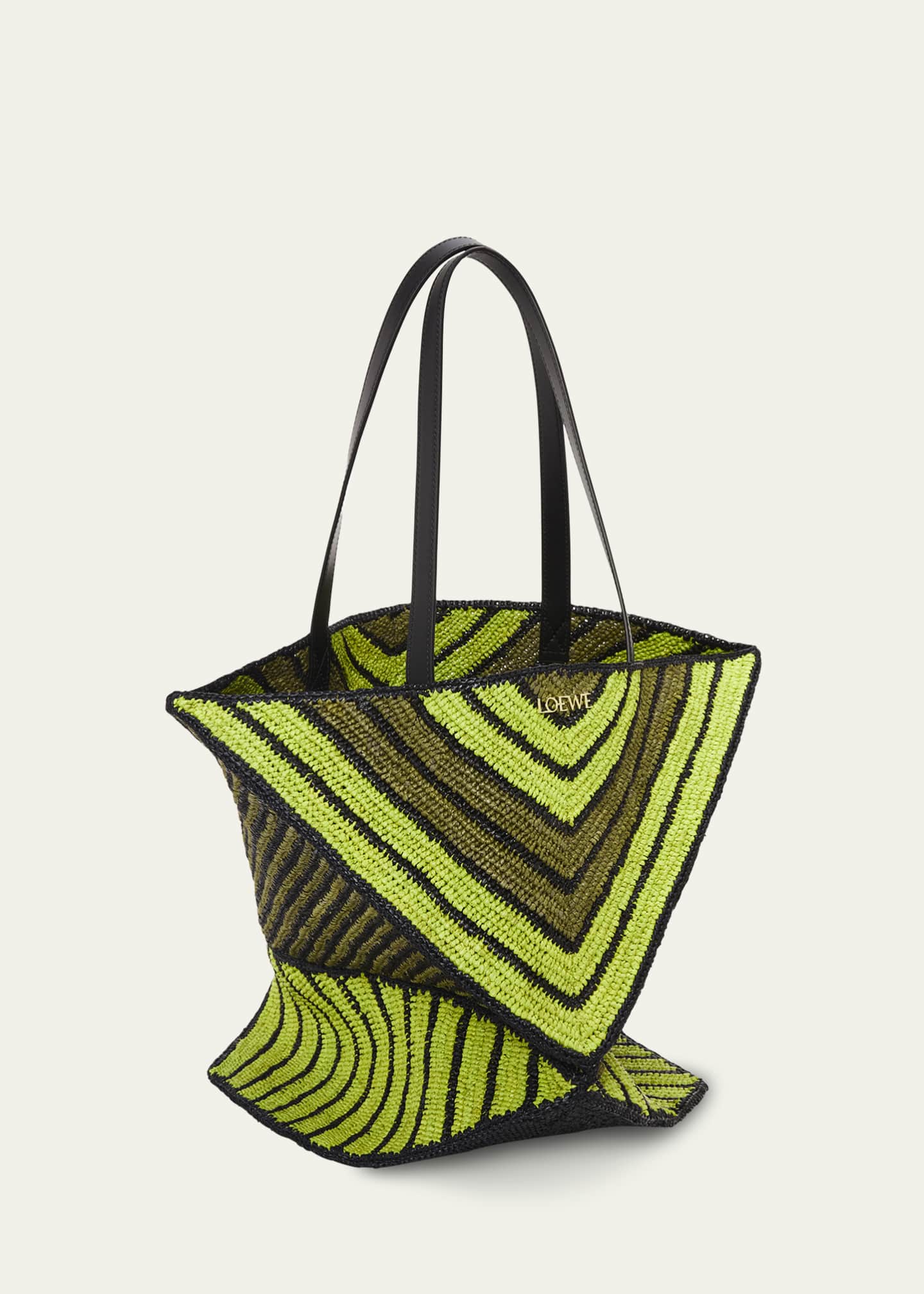 Loewe Men's Puzzle Fold Large Raffia Tote Bag - Bergdorf Goodman