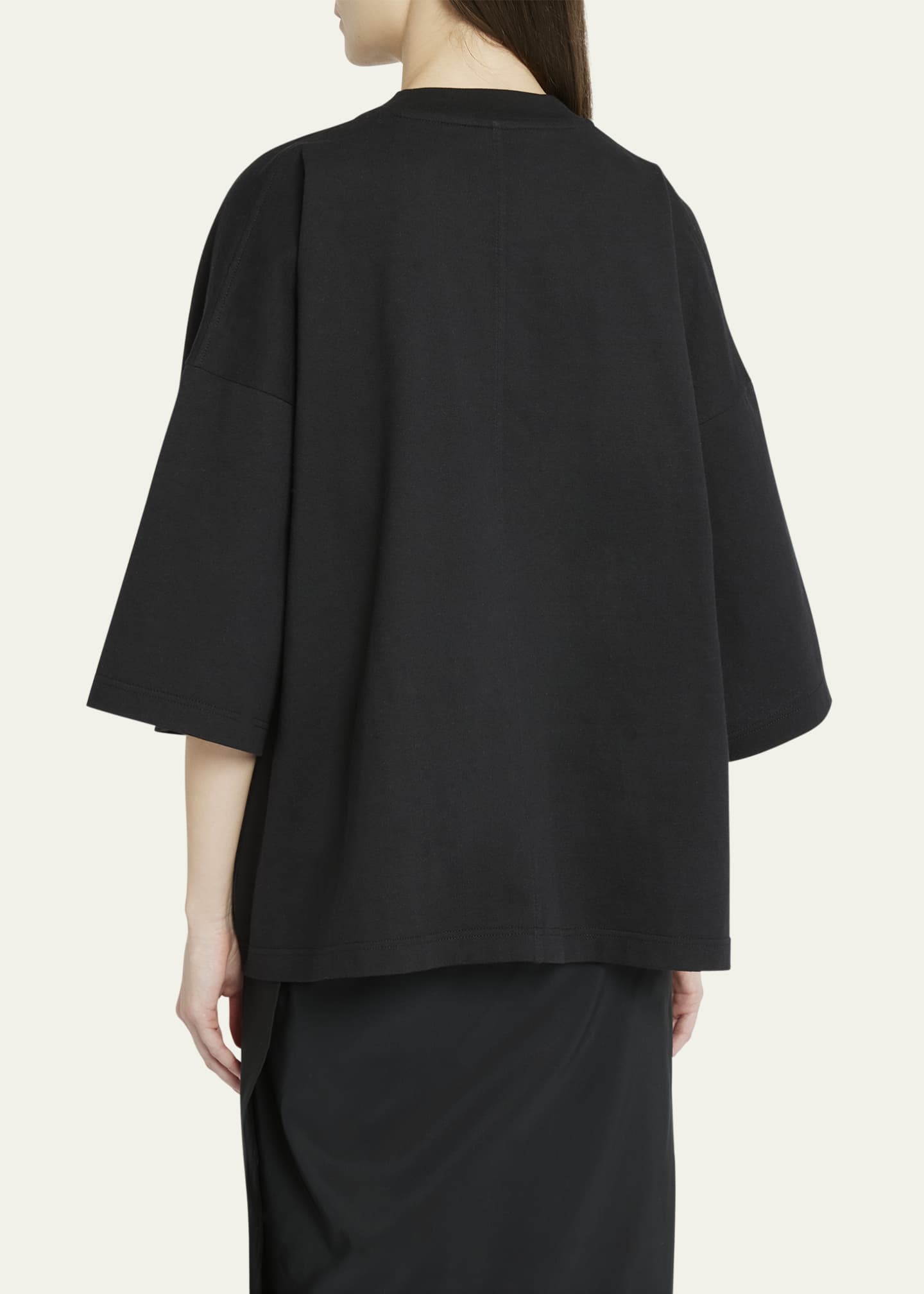 THE ROW Issi Short-Sleeve Oversized Top - Bergdorf Goodman
