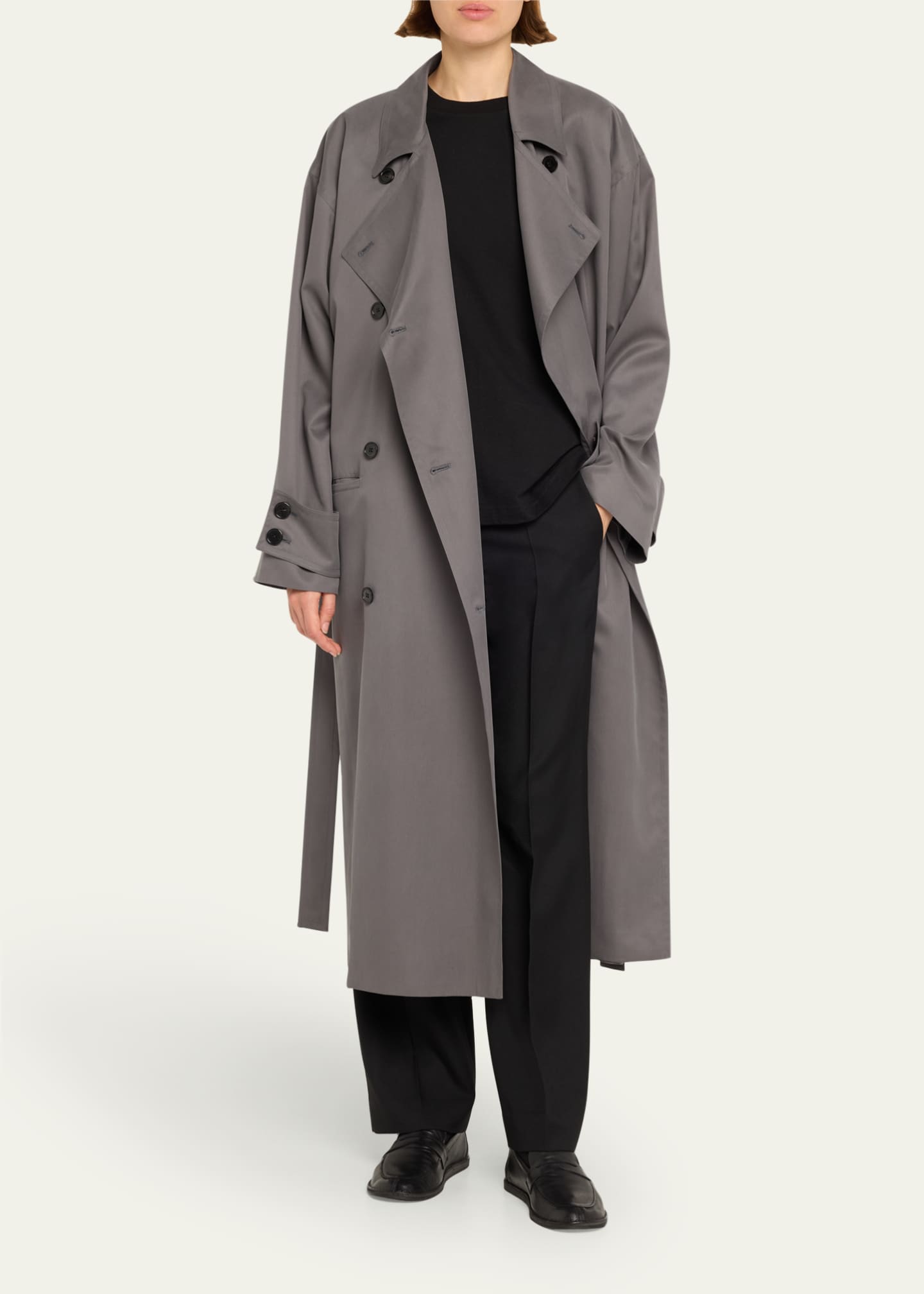 THE ROW Eric Oversize Belted Trench Coat - Bergdorf Goodman