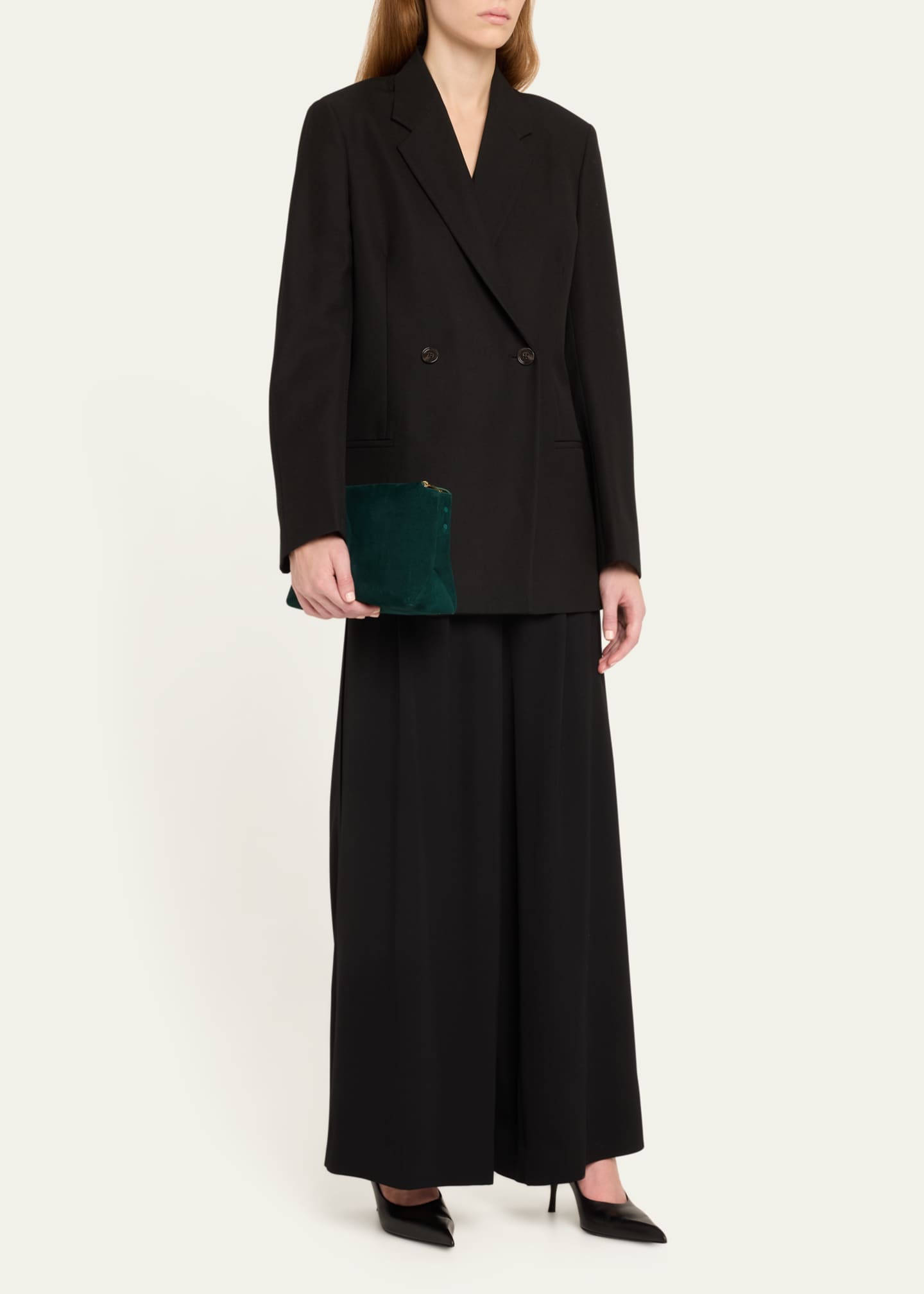 Khaite Lina Medium Suede Crossbody Bag - Bergdorf Goodman