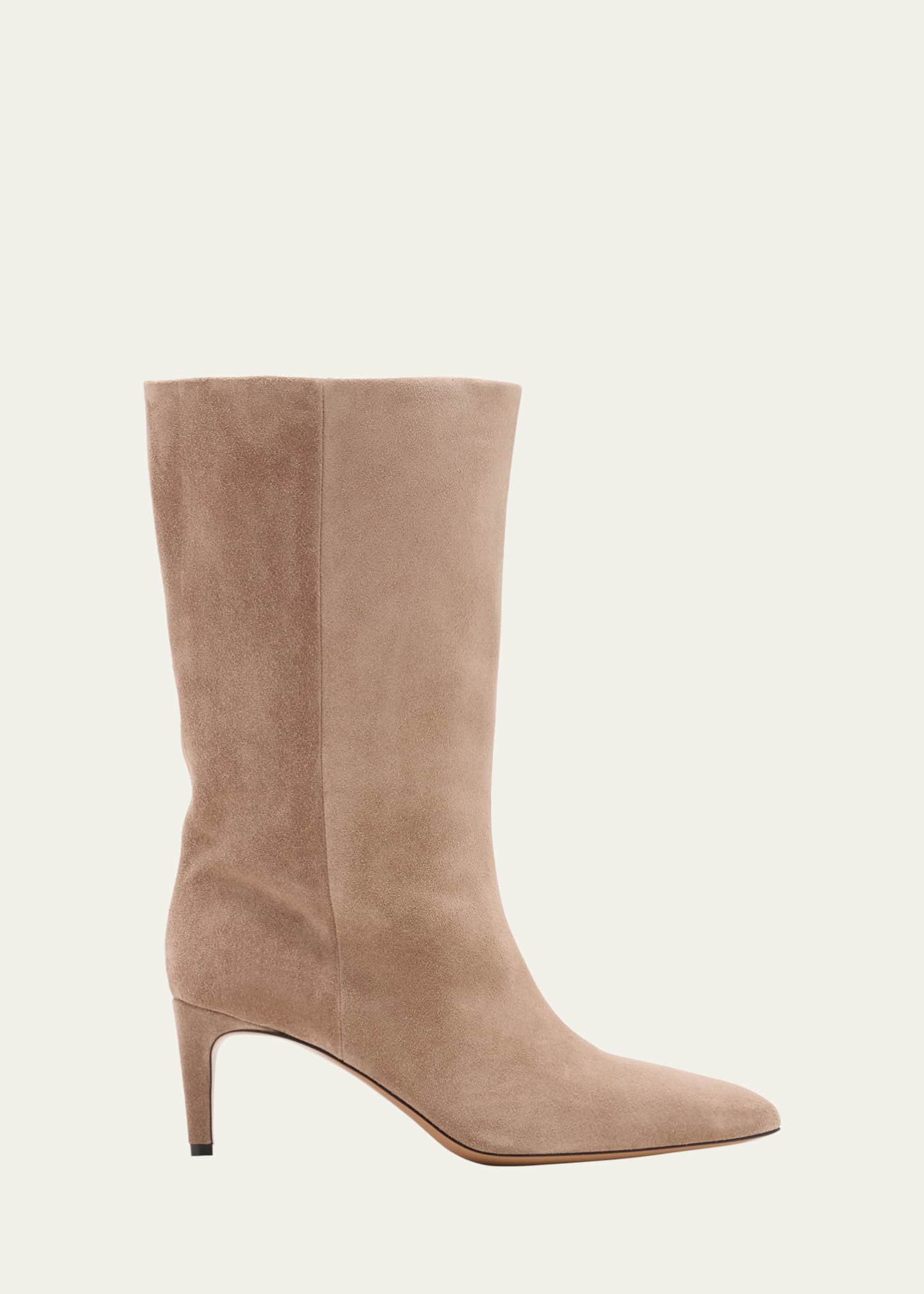 Paris Texas Suede Stiletto Mid Boots - Bergdorf Goodman