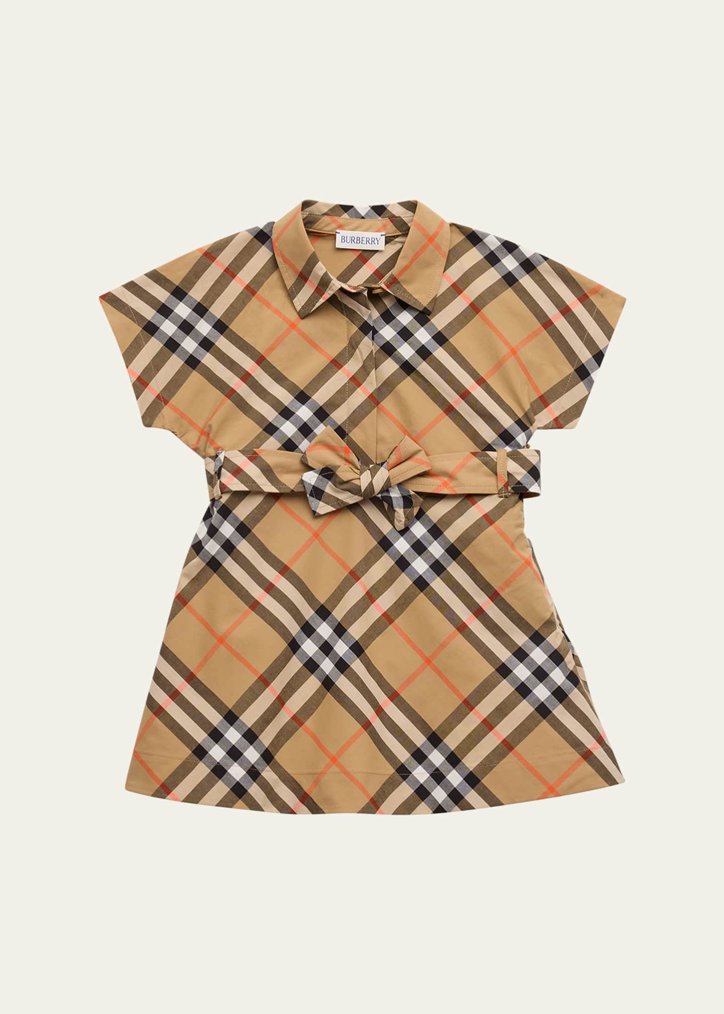 Burberry Girl's Giuletta Check-Print Shirt Dress, Size 6M-2 - Bergdorf ...