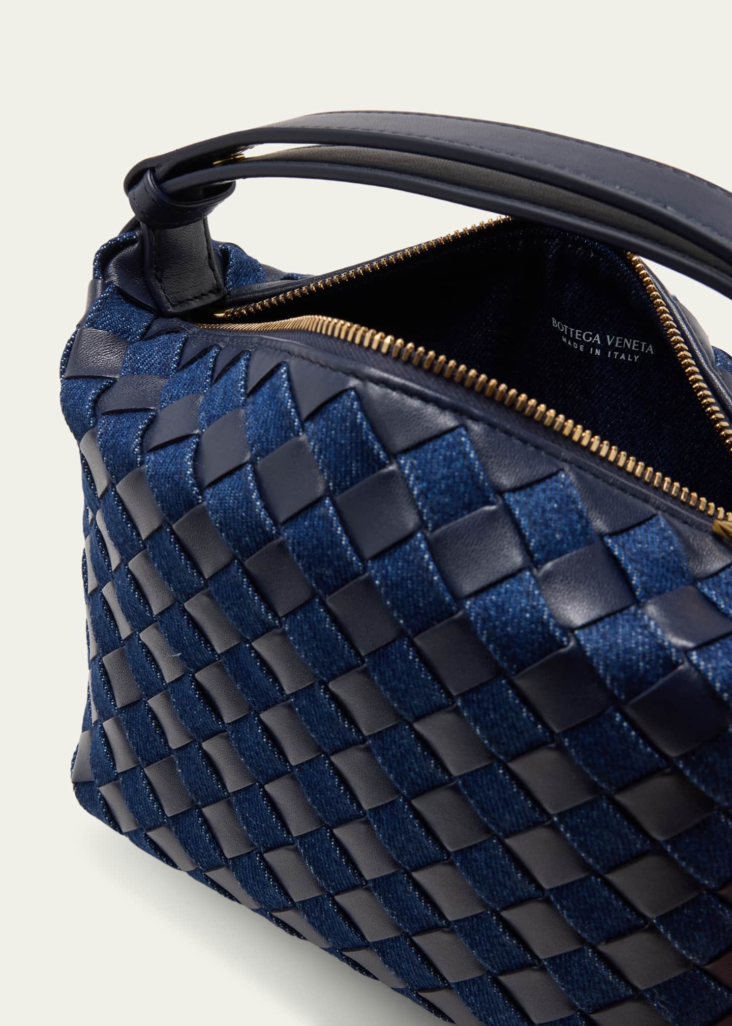 Bottega Veneta Mini Wallace Denim Top-Handle Bag - Bergdorf Goodman