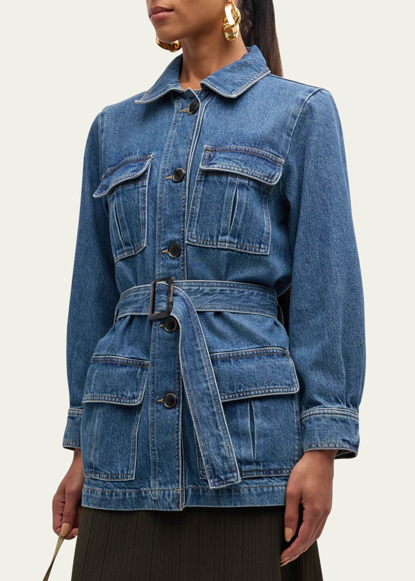 FRAME Denim Safari Jacket - Bergdorf Goodman