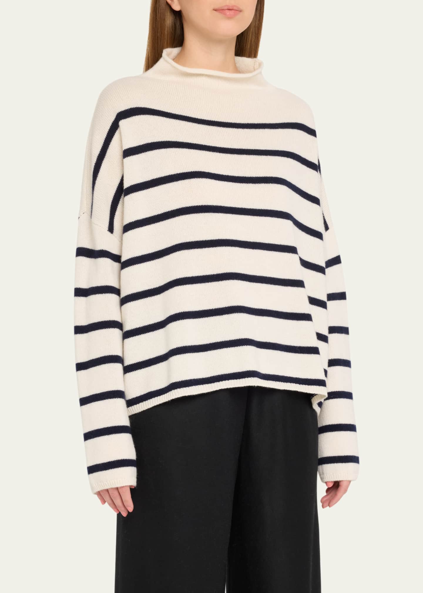 Lisa Yang The Sandy Striped Cashmere Sweater - Bergdorf Goodman