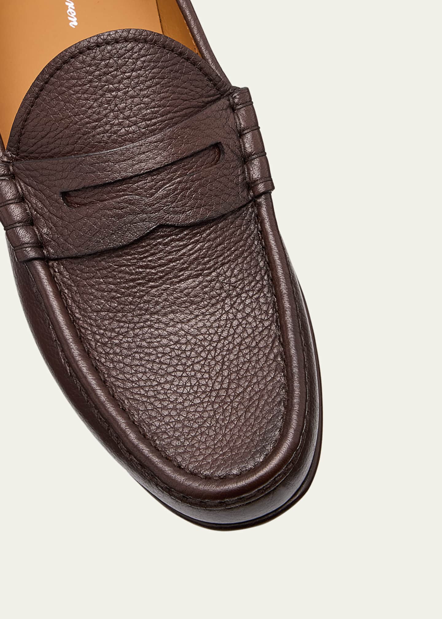 Ralph Lauren Purple Label Men's Chalmers Grained Leather Penny Loafers ...