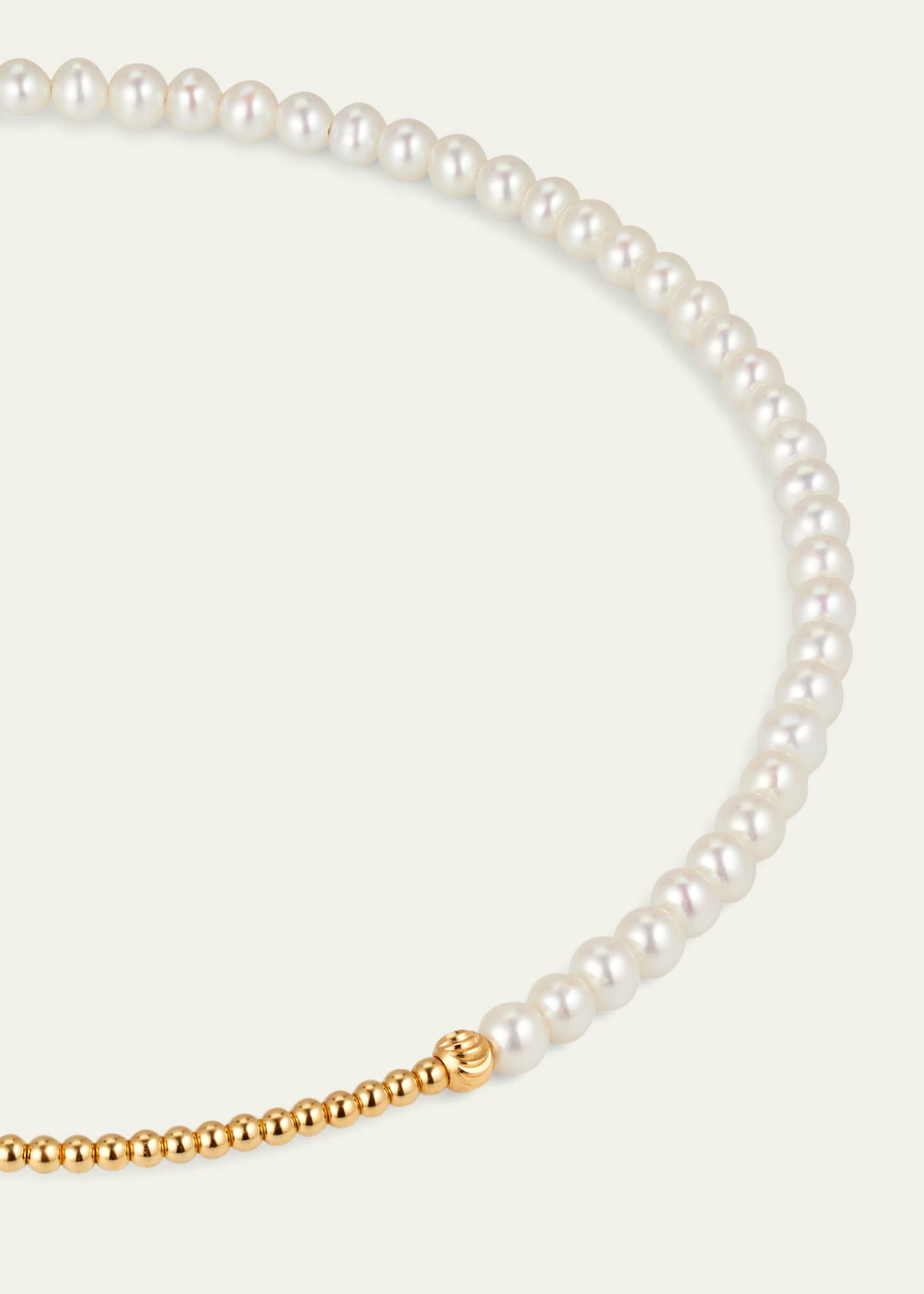 ATLAS LOVE Jetty Half and Half Pearl and 18K Yellow Gold Beaded ...